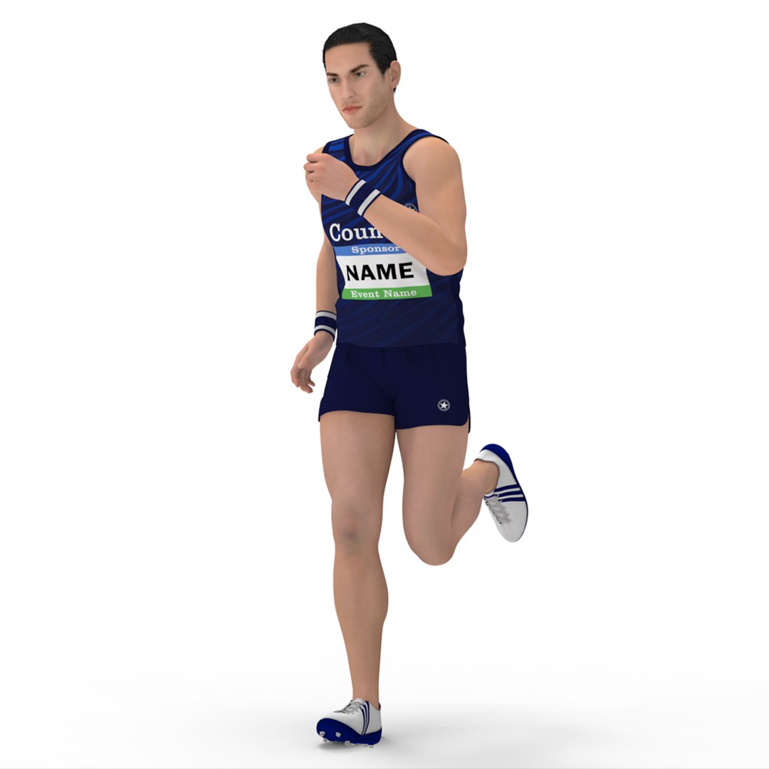 3D Athlete Runner - TurboSquid 2003710