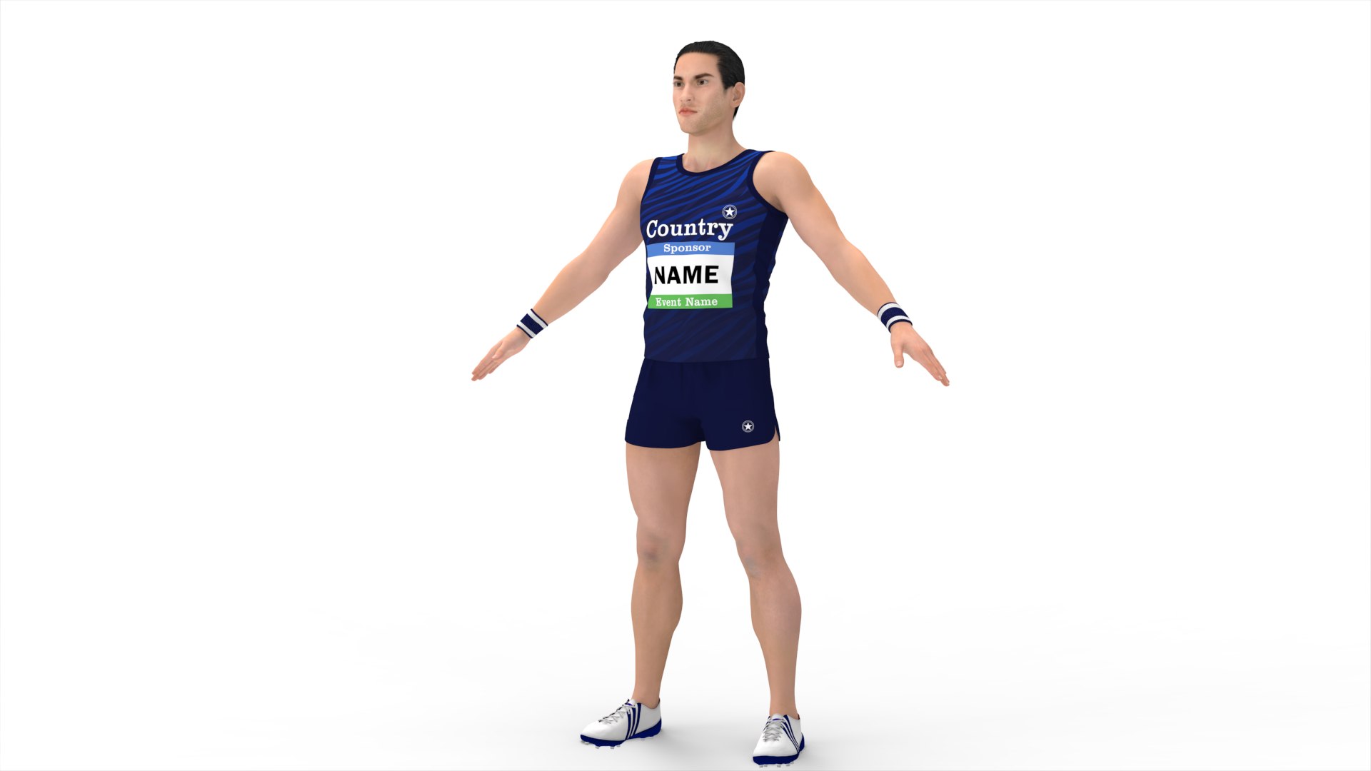 3D Athlete Runner - TurboSquid 2003710