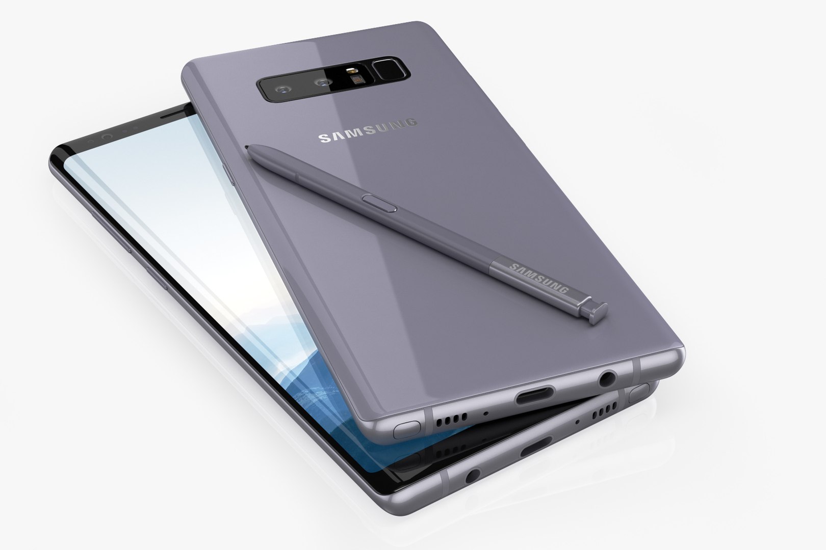 3D samsung galaxy note8 midnight - TurboSquid 1196776