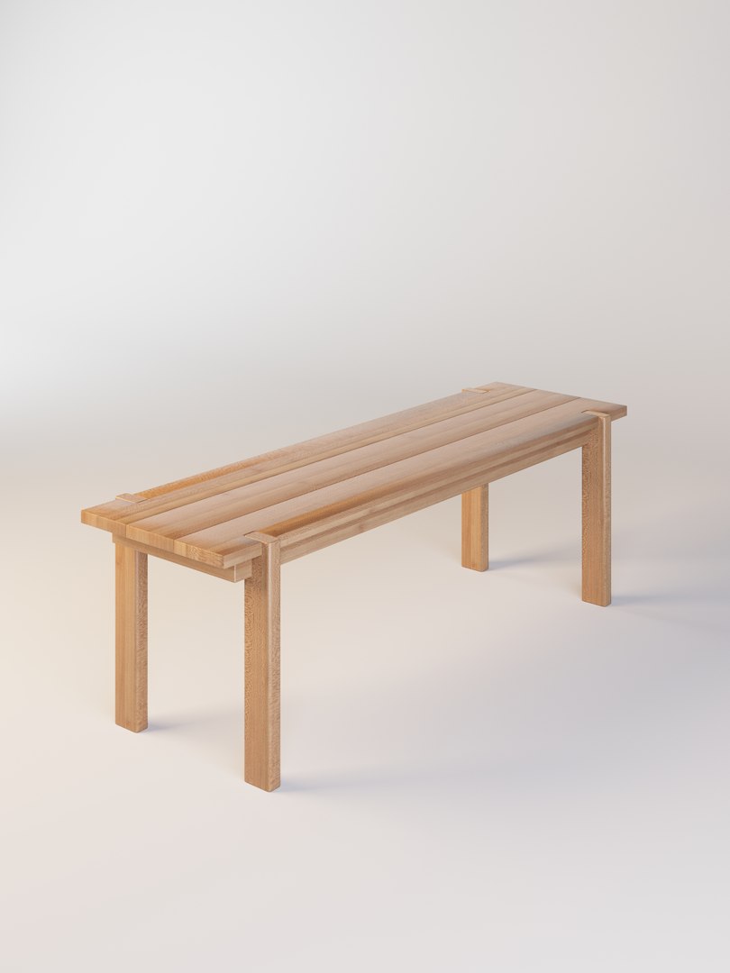 3D Wabern Bench Model - TurboSquid 2154874