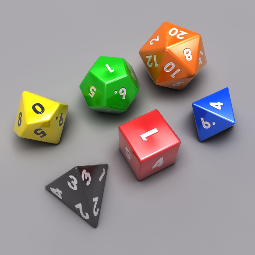 3d Max Set Dice