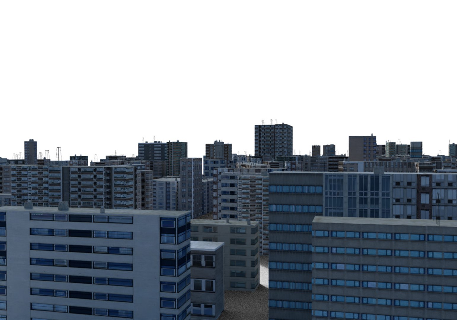City Building 3D Model - TurboSquid 1258290