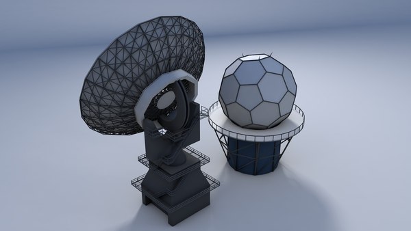 Weather radars 3D - TurboSquid 1664322