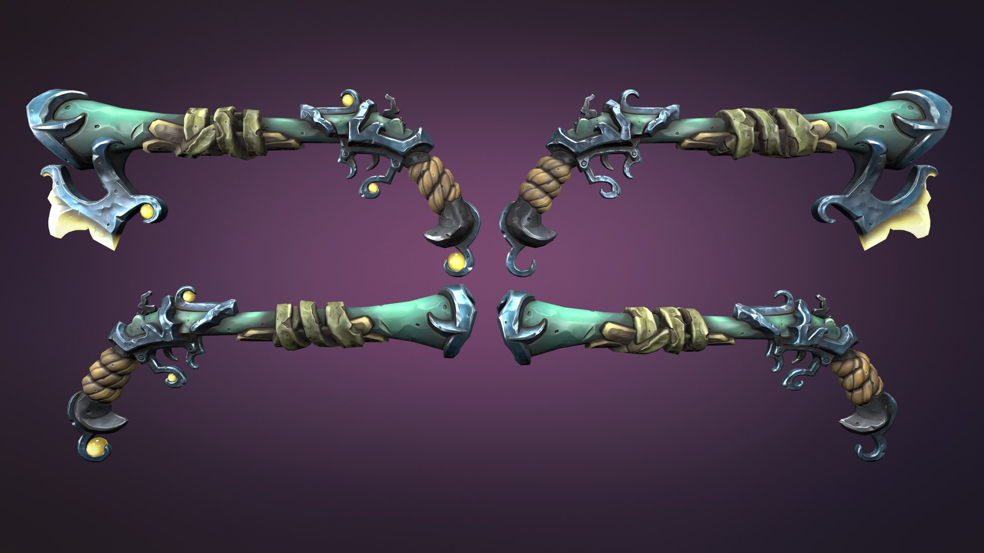 Pirate Musket 3D Model - TurboSquid 2108545