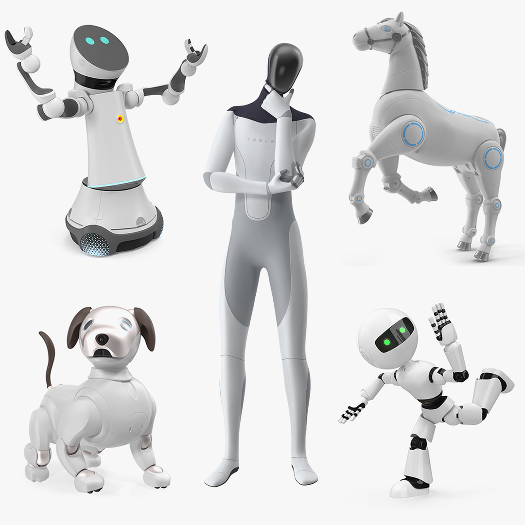 Rigged Robot Collection for Cinema 4D 3D model - TurboSquid 1906337