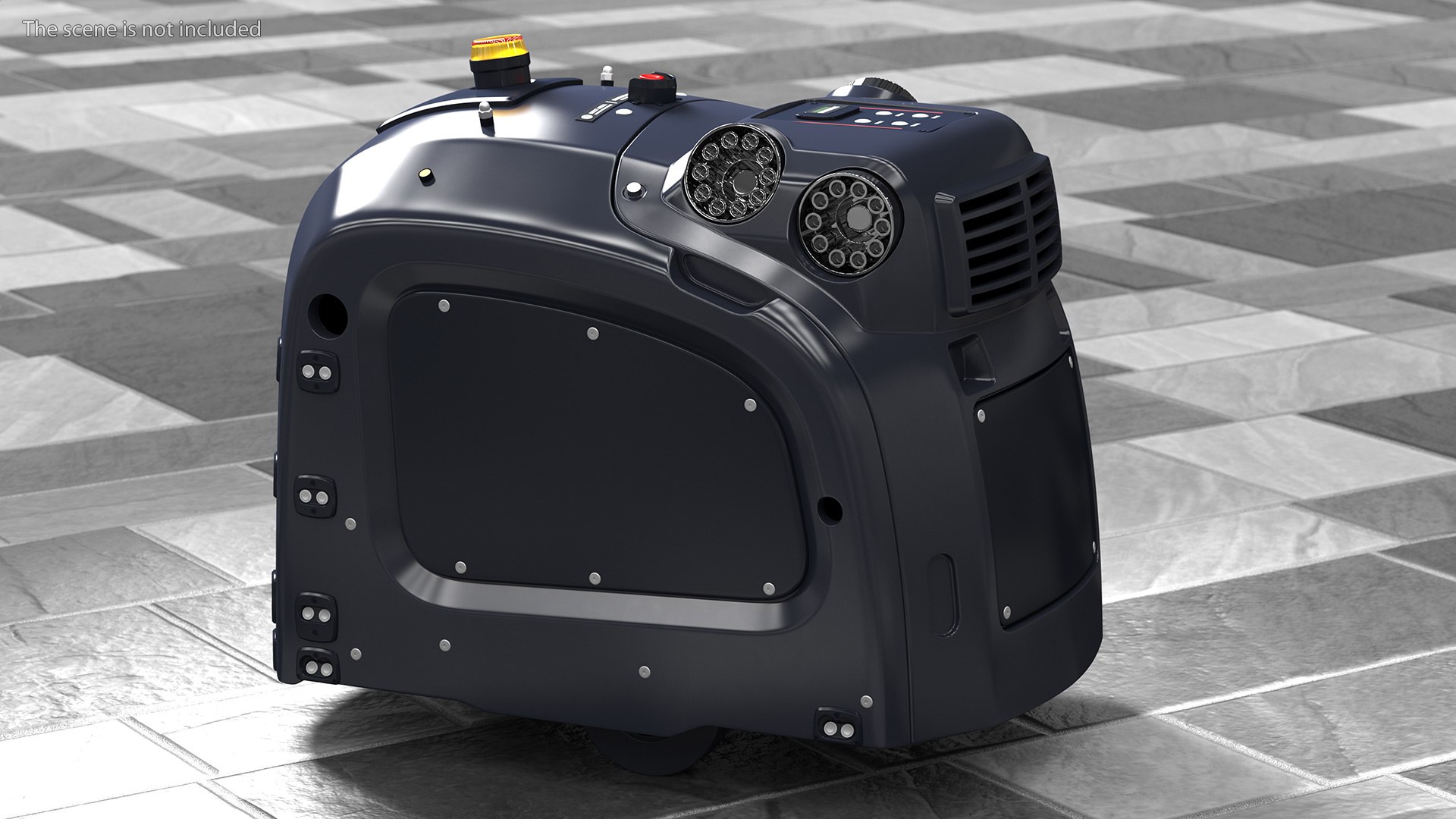 3D Robotic Industrial Floor Cleaning Machine Model - TurboSquid 1748309