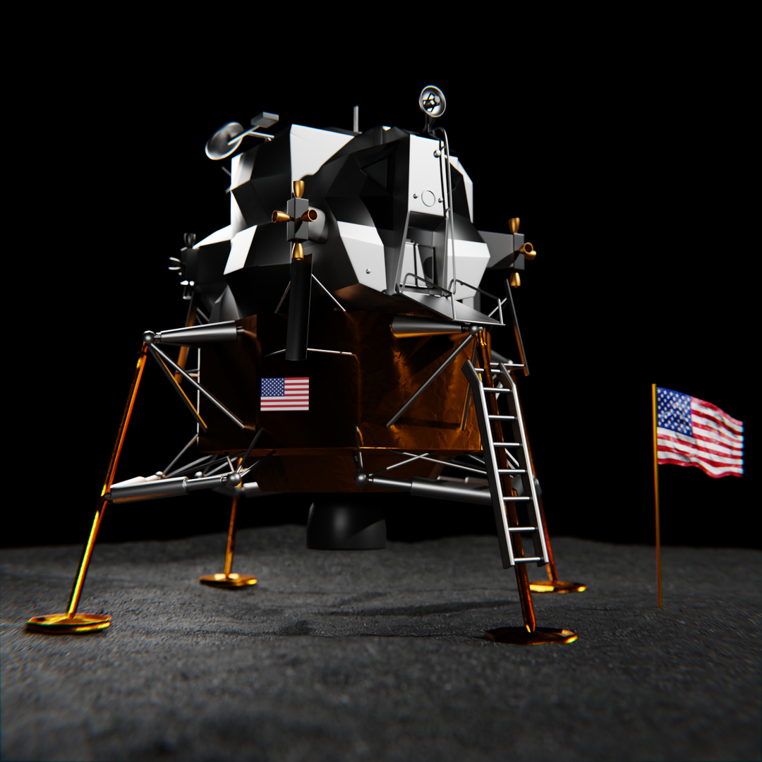 Apollo 11 lunar module 3D - TurboSquid 1615113
