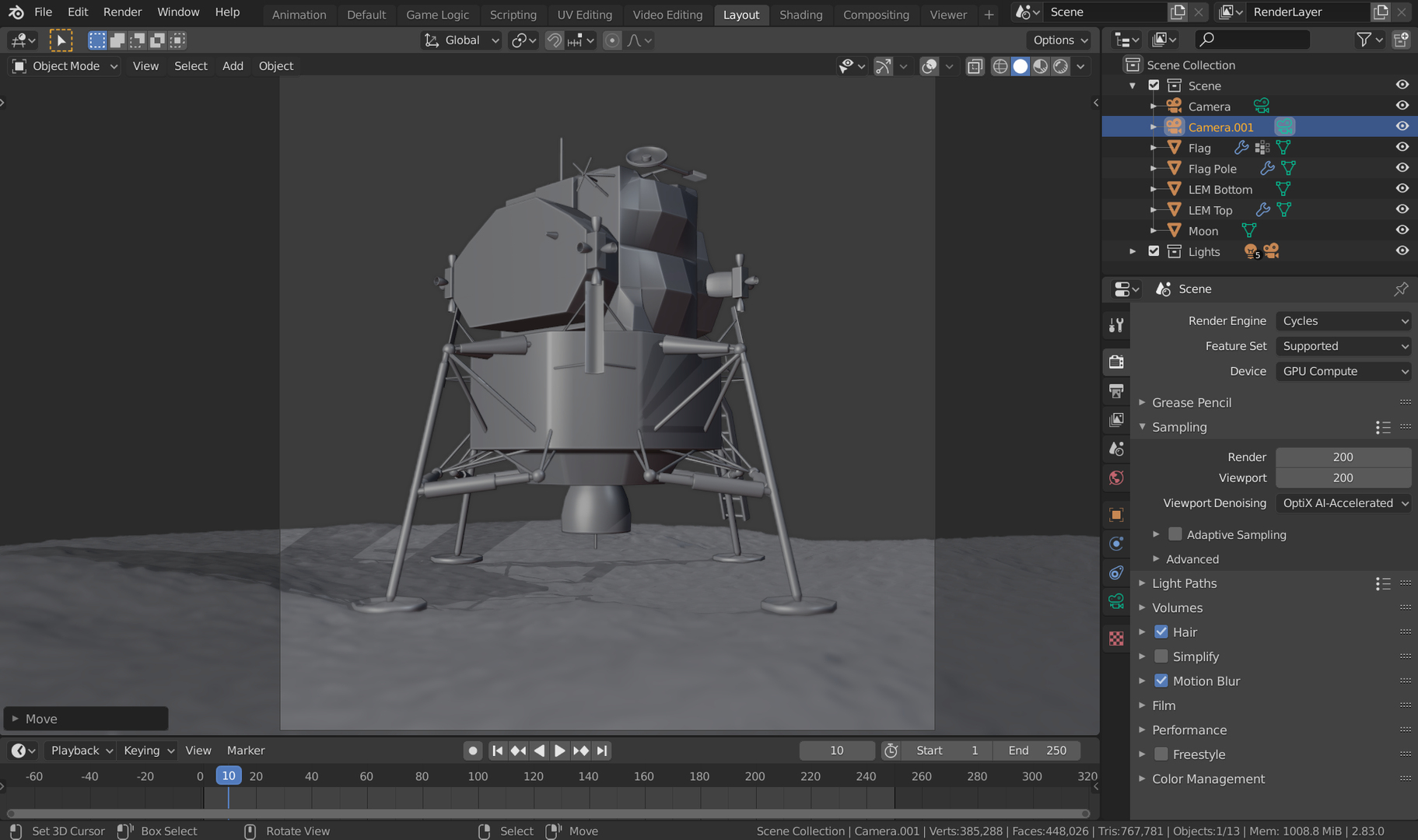 Apollo 11 lunar module 3D - TurboSquid 1615113
