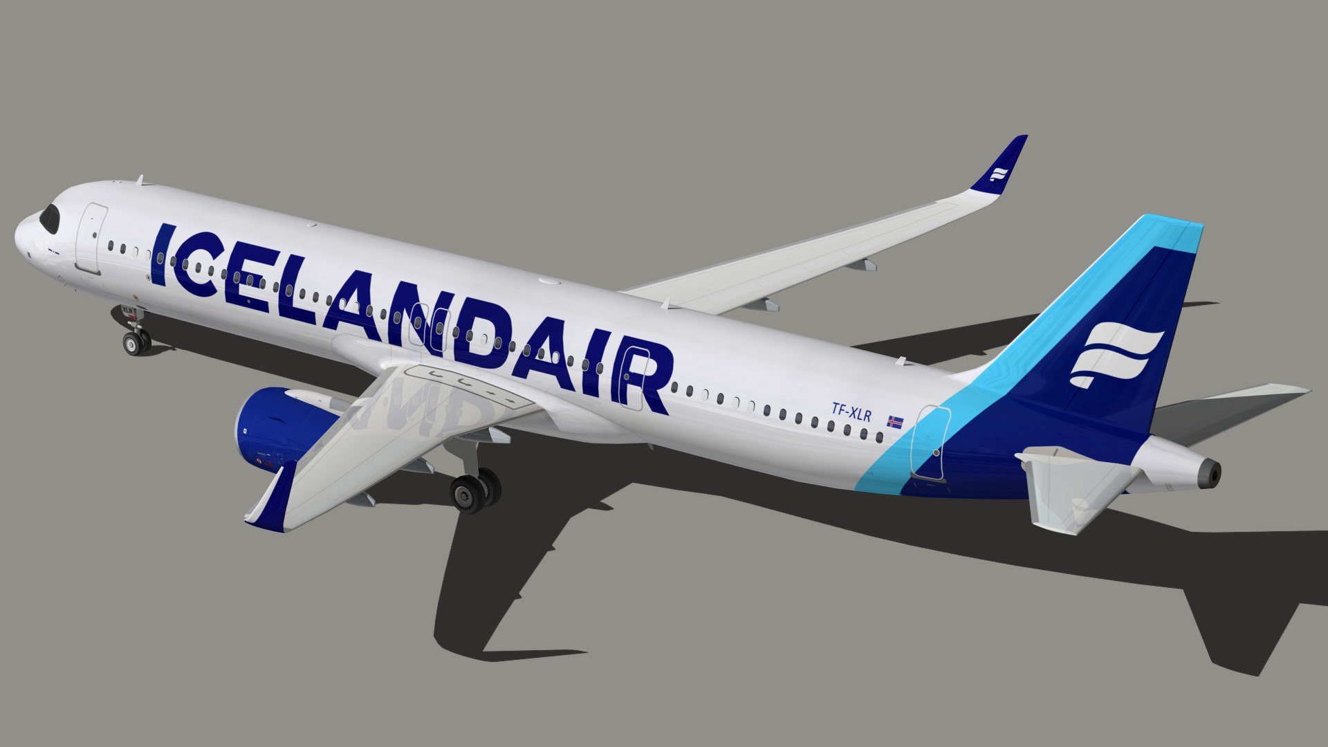 3D A321Neo XLR Icelandair Model - TurboSquid 2107243