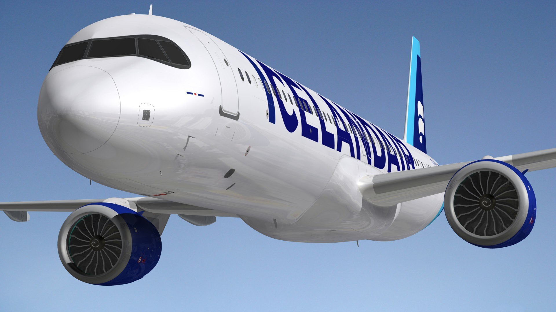 3D A321Neo XLR Icelandair Model - TurboSquid 2107243