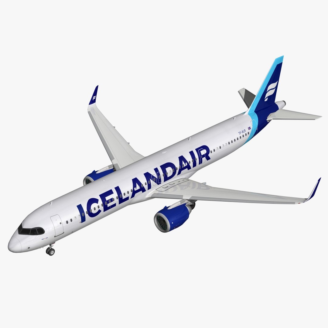 3D A321Neo XLR Icelandair model - TurboSquid 2107243