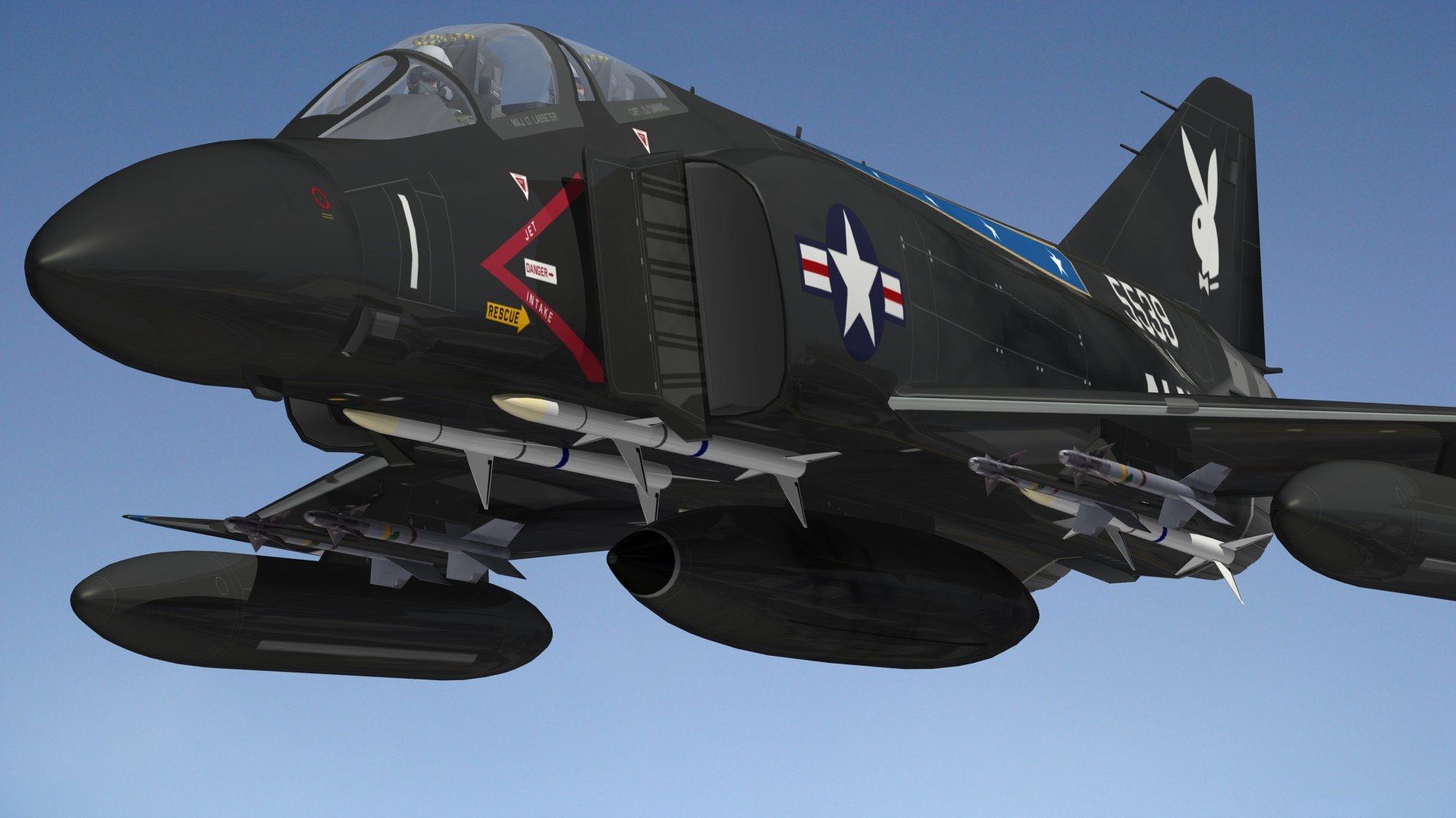 Black Bunny F4J Phantom II 3D - TurboSquid 2198848