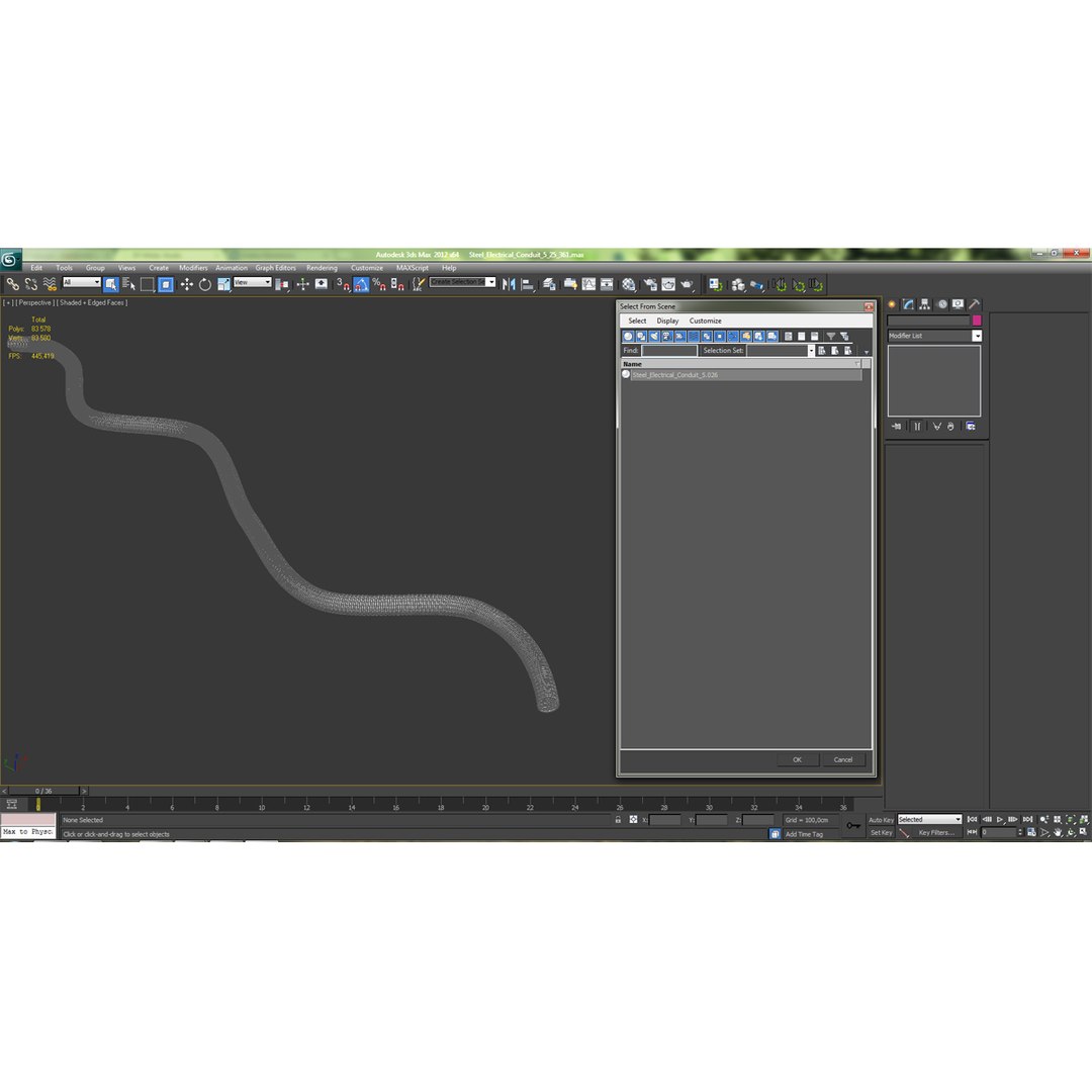 3d Steel Electrical Conduit 5 Model