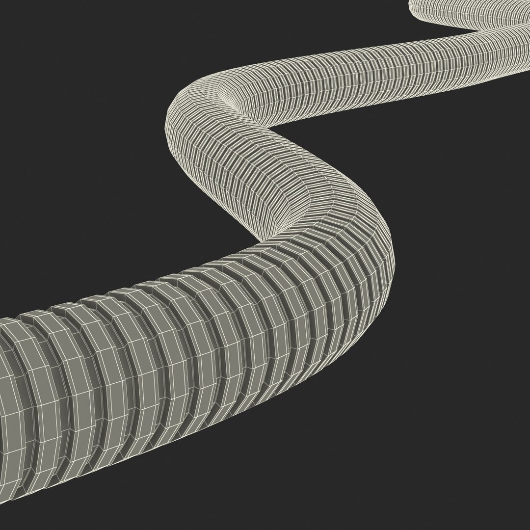 3d steel electrical conduit 5 model