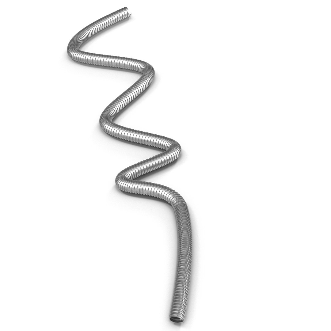 3d Steel Electrical Conduit 5 Model