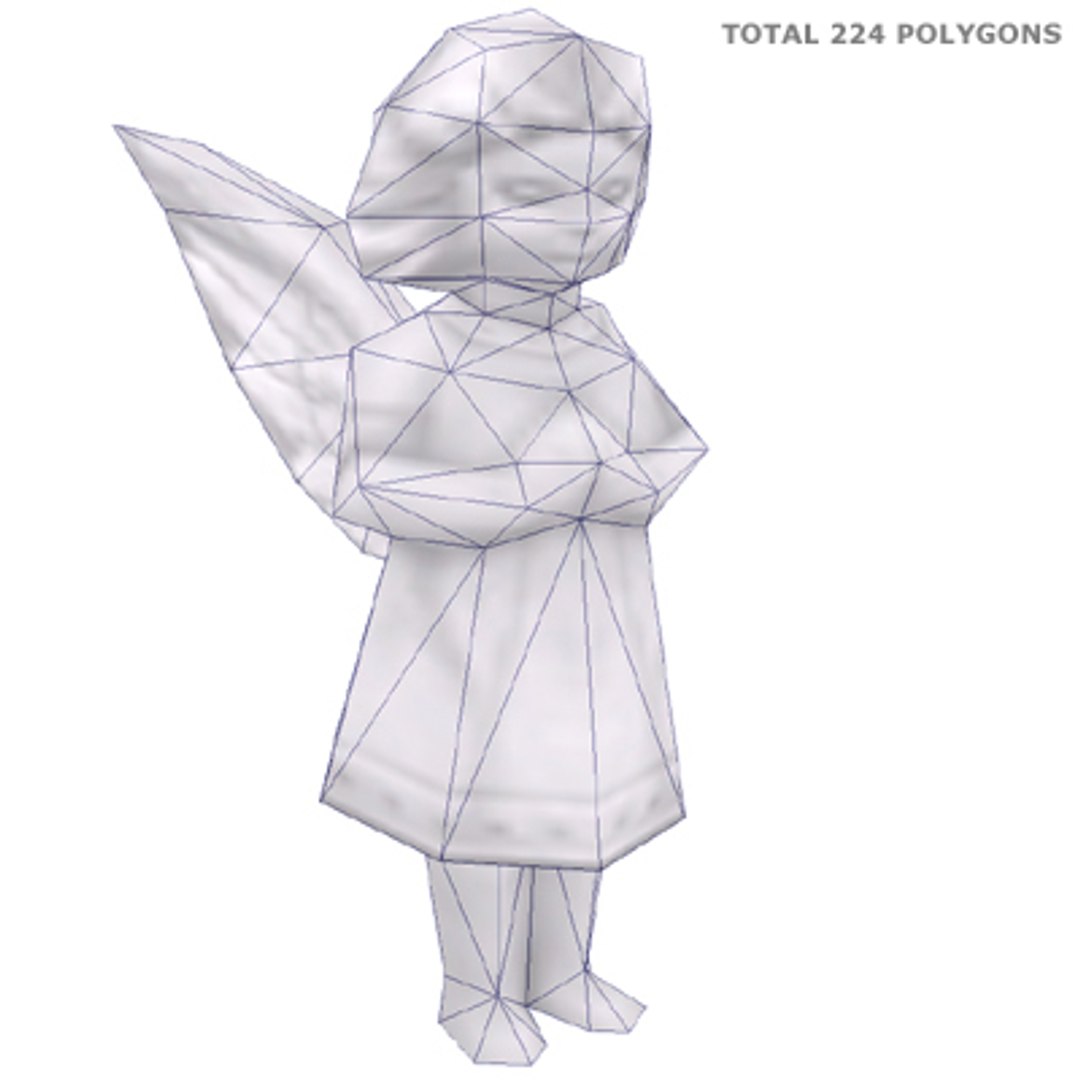 Cherub Statue 3d Model