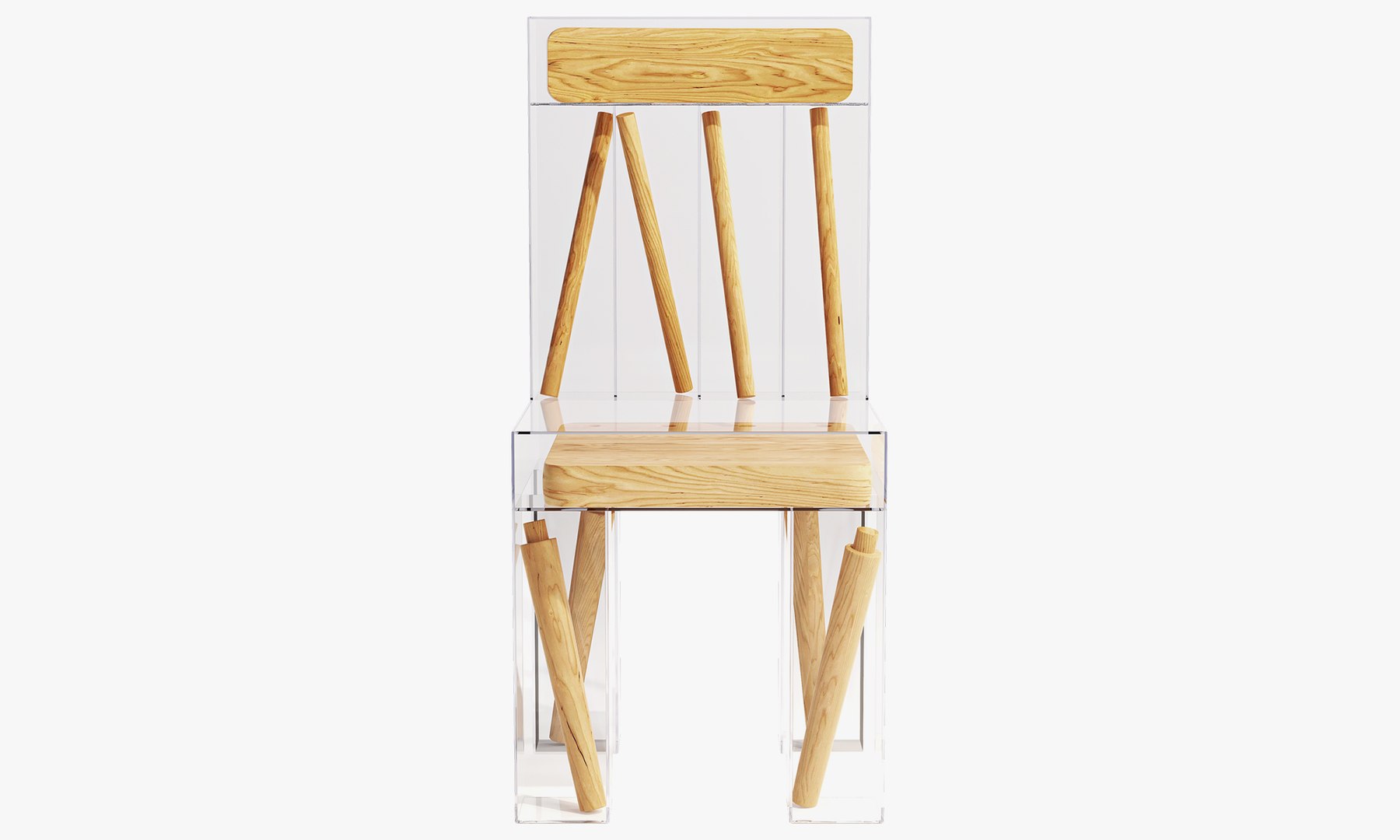 3D Exploded Chair Joyce Lin Model - TurboSquid 1624045