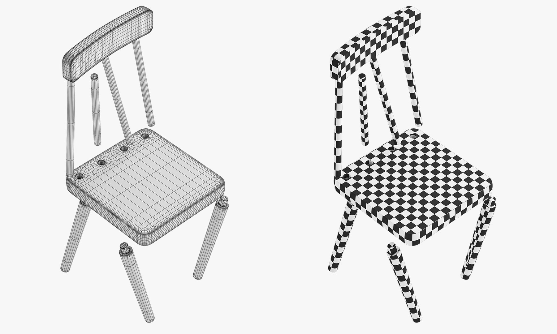 3D Exploded Chair Joyce Lin Model - TurboSquid 1624045