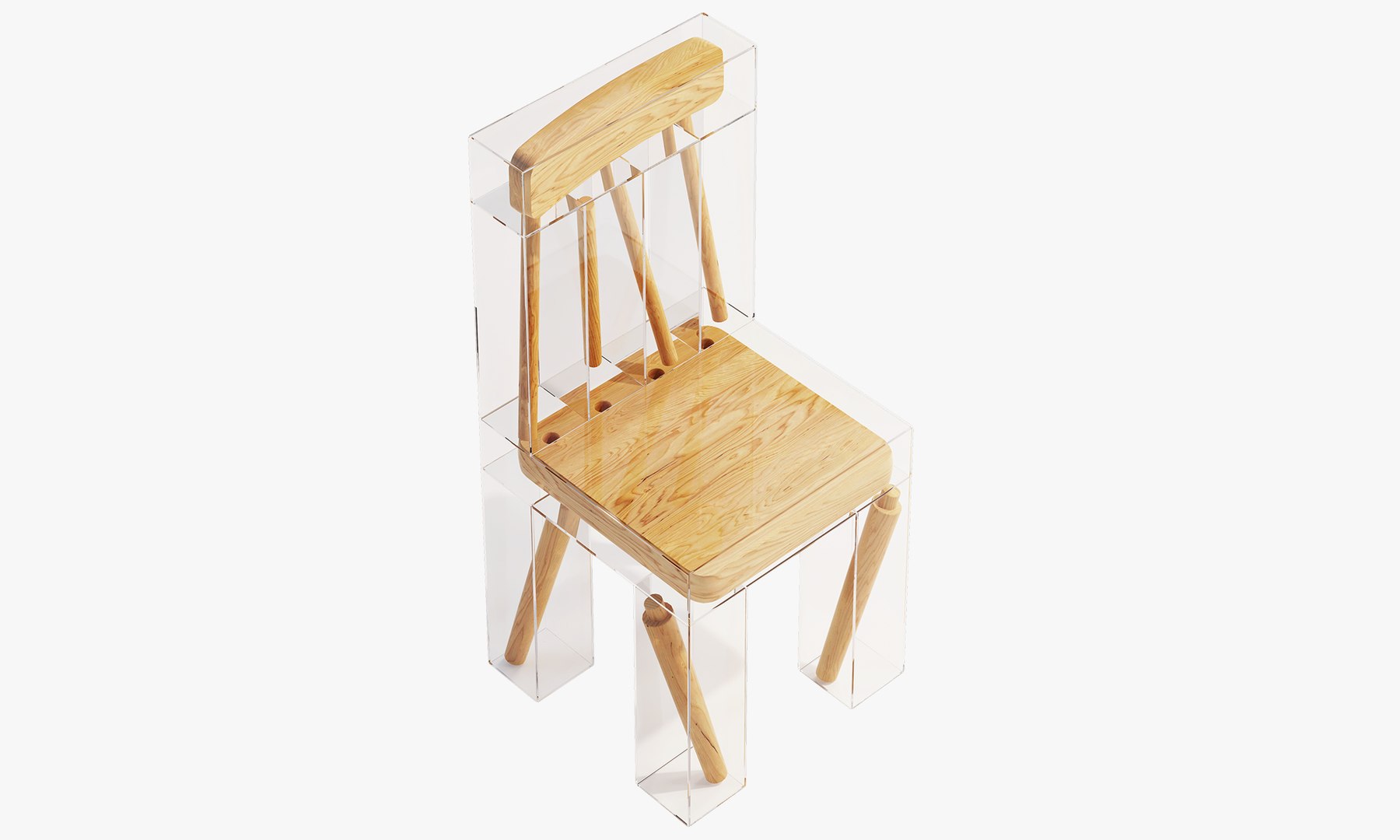 3D Exploded Chair Joyce Lin Model - TurboSquid 1624045