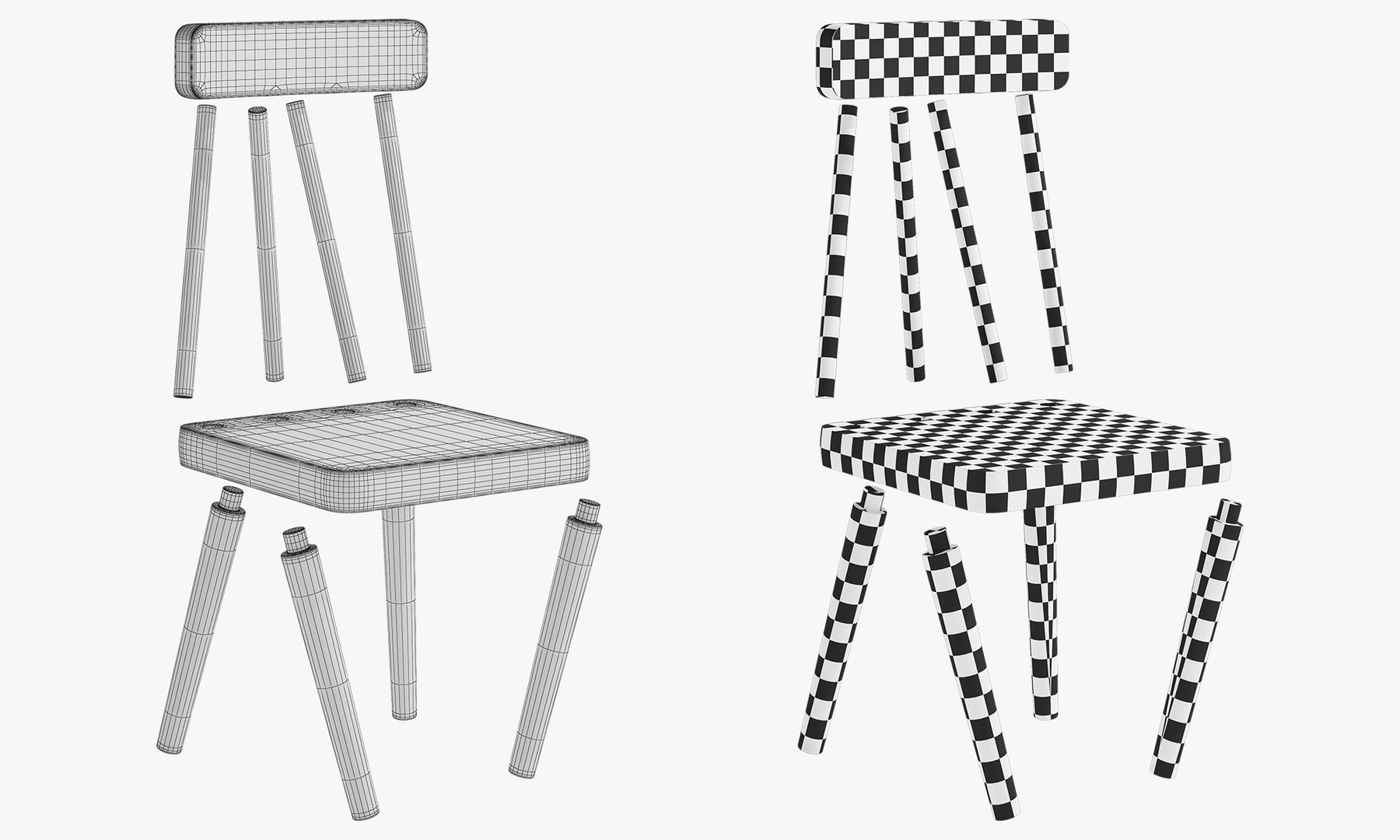 3D Exploded Chair Joyce Lin Model - TurboSquid 1624045