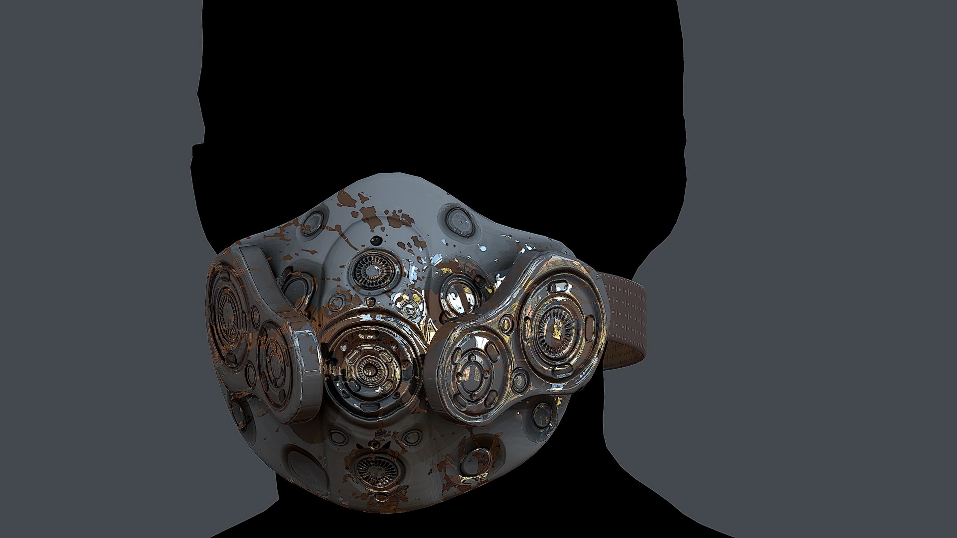 3D Gas mask respirator scifi futuristic model - TurboSquid 1933035