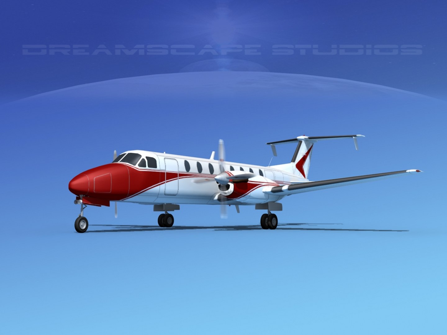 beechcraft 1900c 3d max