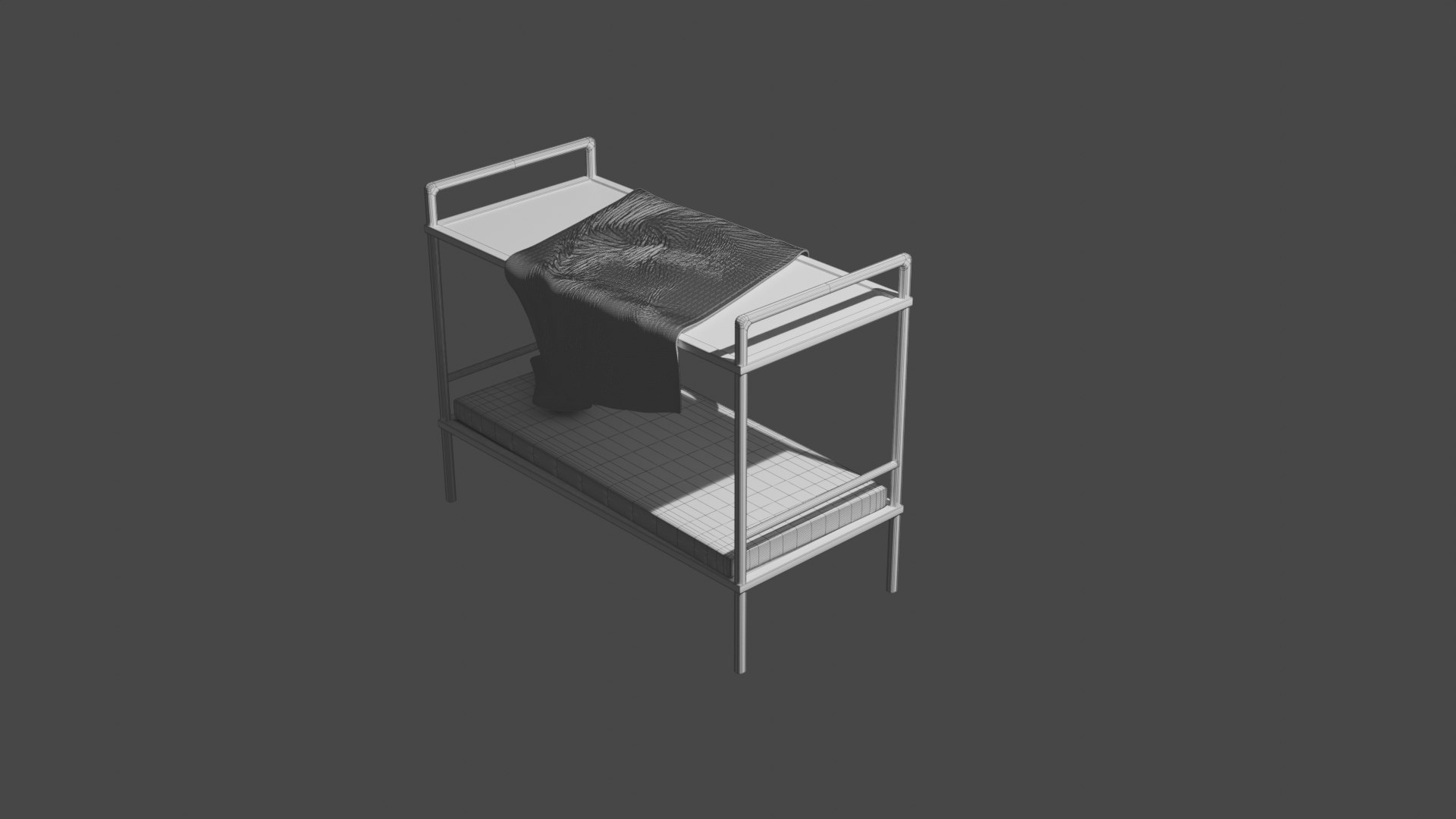 3D Post-apocalyptic Bed Model - TurboSquid 2160173