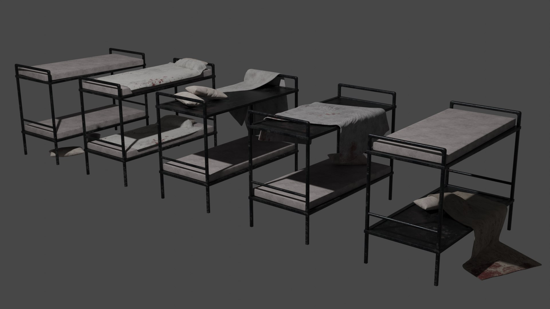 3D Post-apocalyptic Bed Model - TurboSquid 2160173