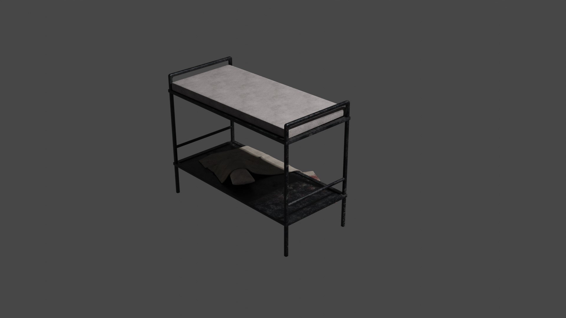 3D Post-apocalyptic Bed Model - TurboSquid 2160173