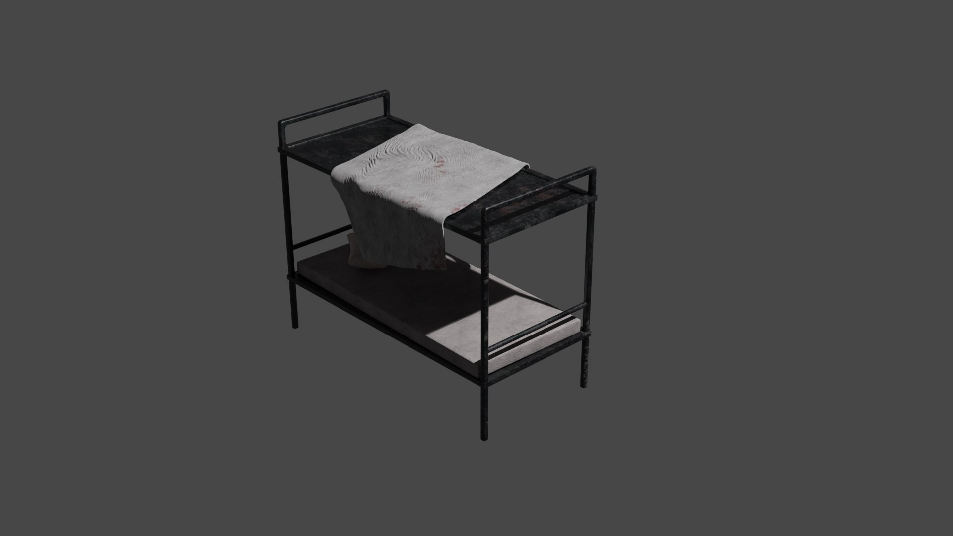 3D Post-apocalyptic Bed Model - TurboSquid 2160173