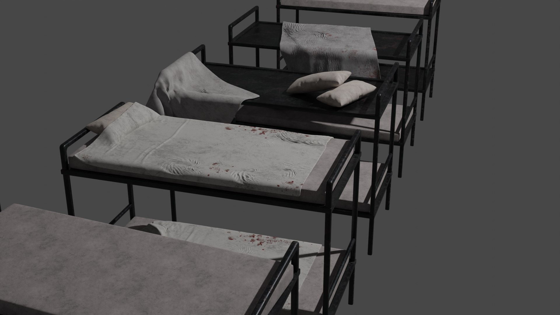 3D Post-apocalyptic Bed Model - TurboSquid 2160173