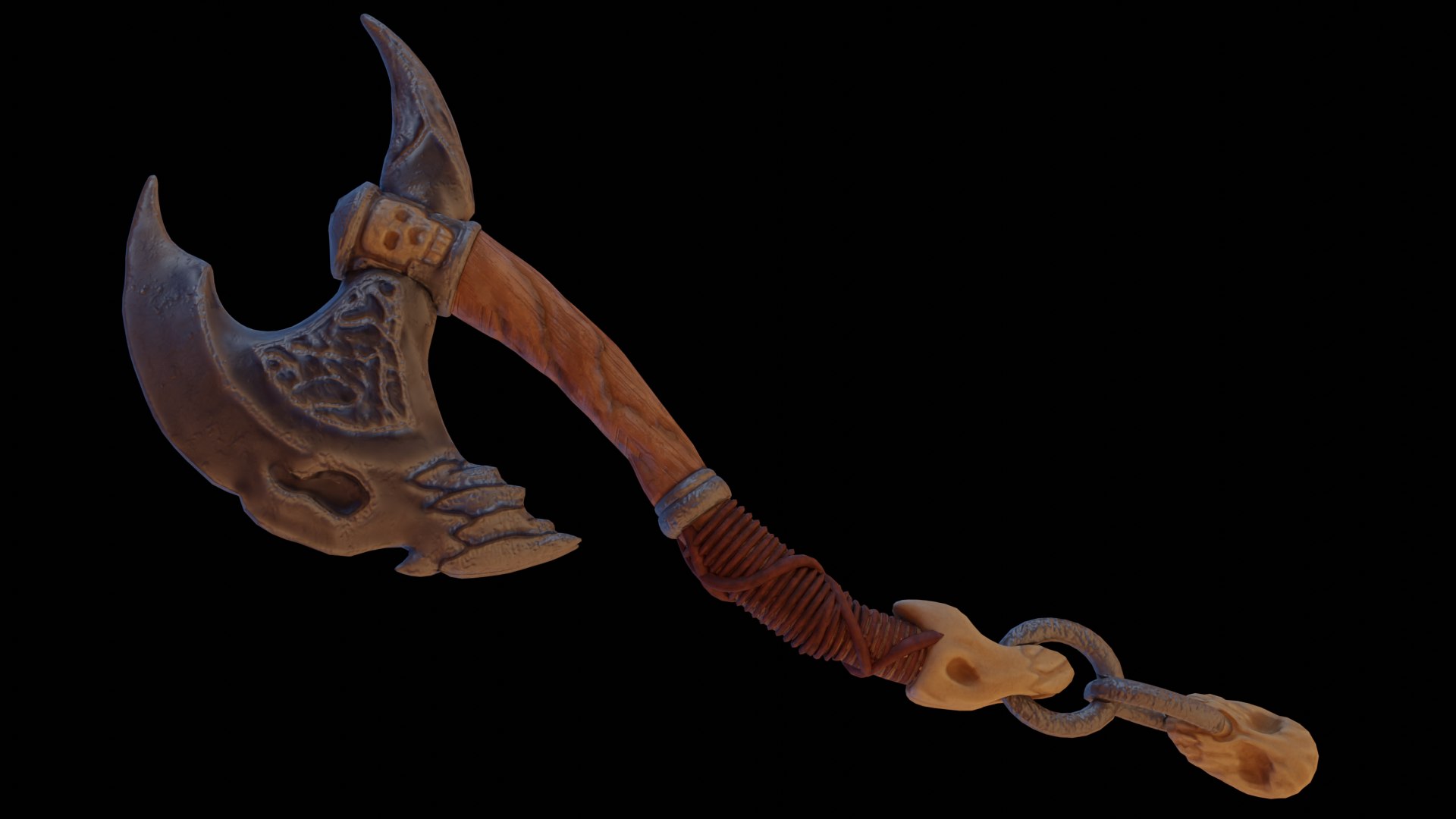Stylized Axe - BoneAxe - 4K Textures 3D - TurboSquid 2018402