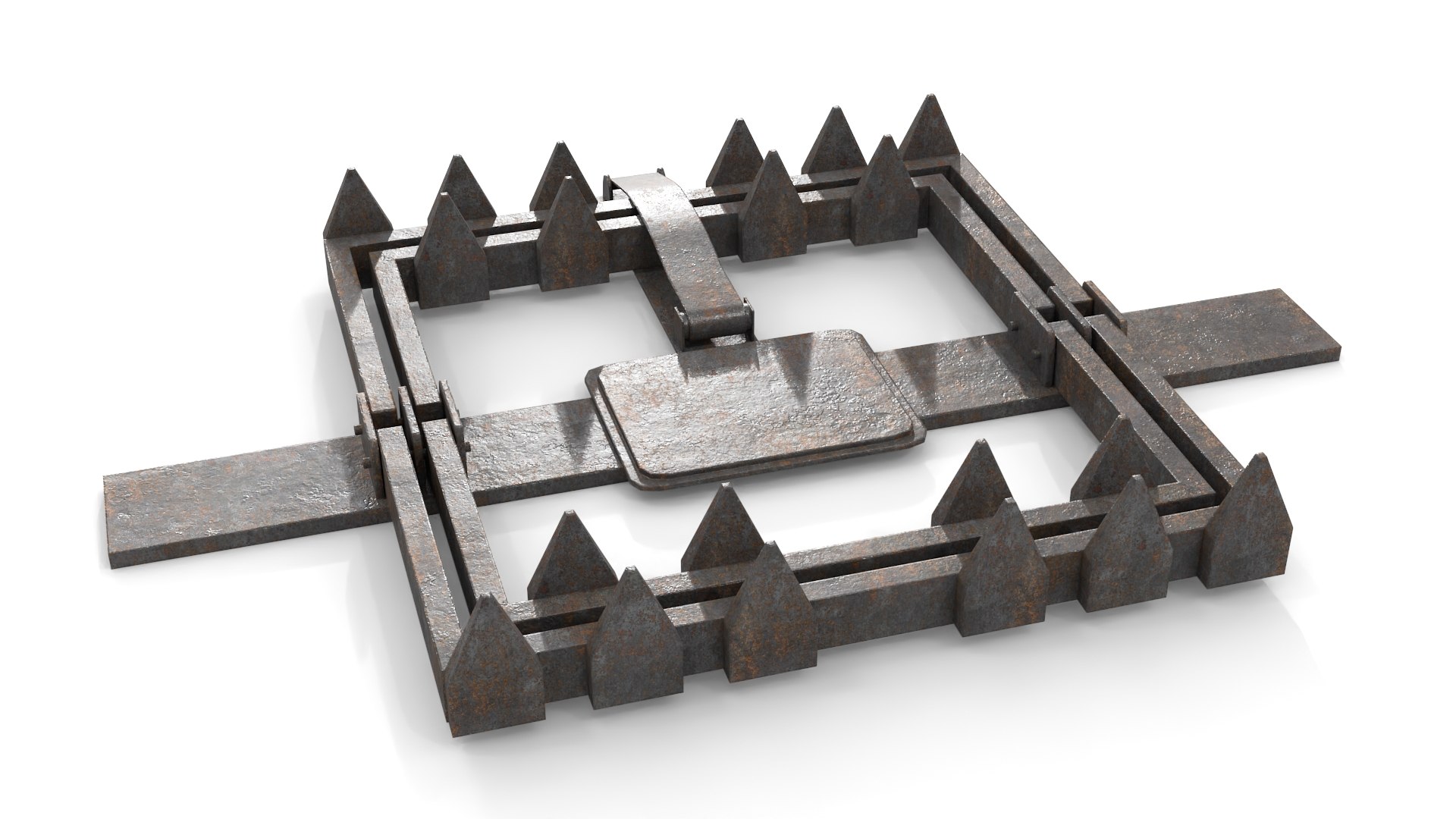 Rusty Metal Trap 3D Model - TurboSquid 1734395