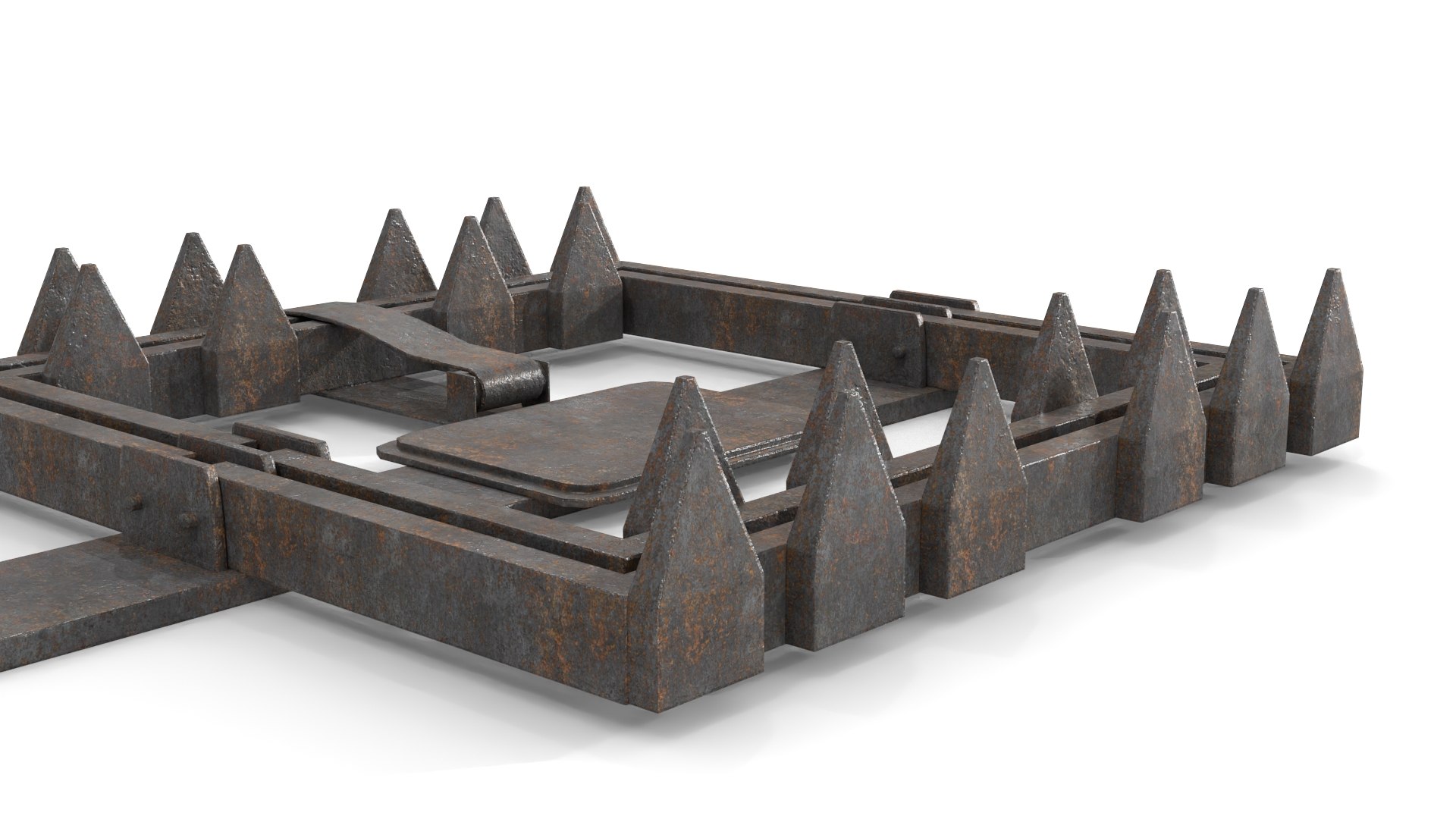 Rusty Metal Trap 3D Model - TurboSquid 1734395
