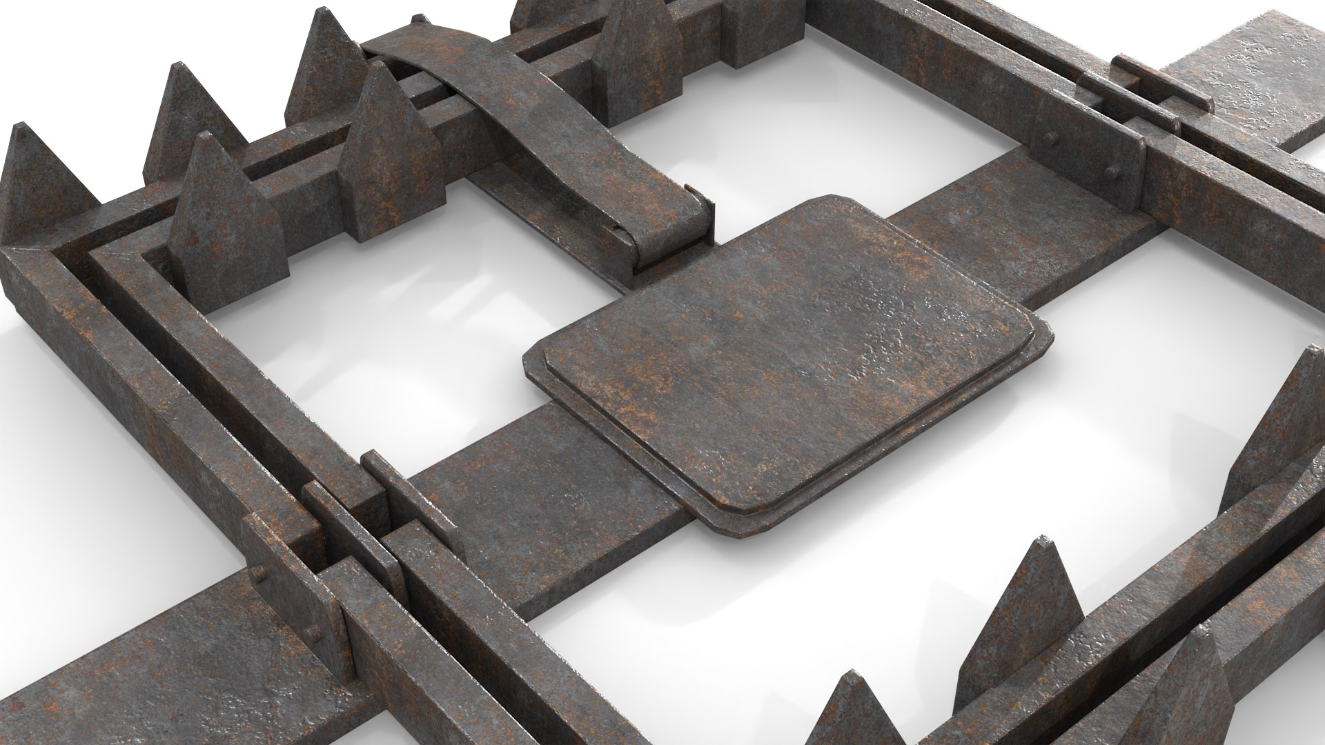 Rusty Metal Trap 3D Model - TurboSquid 1734395