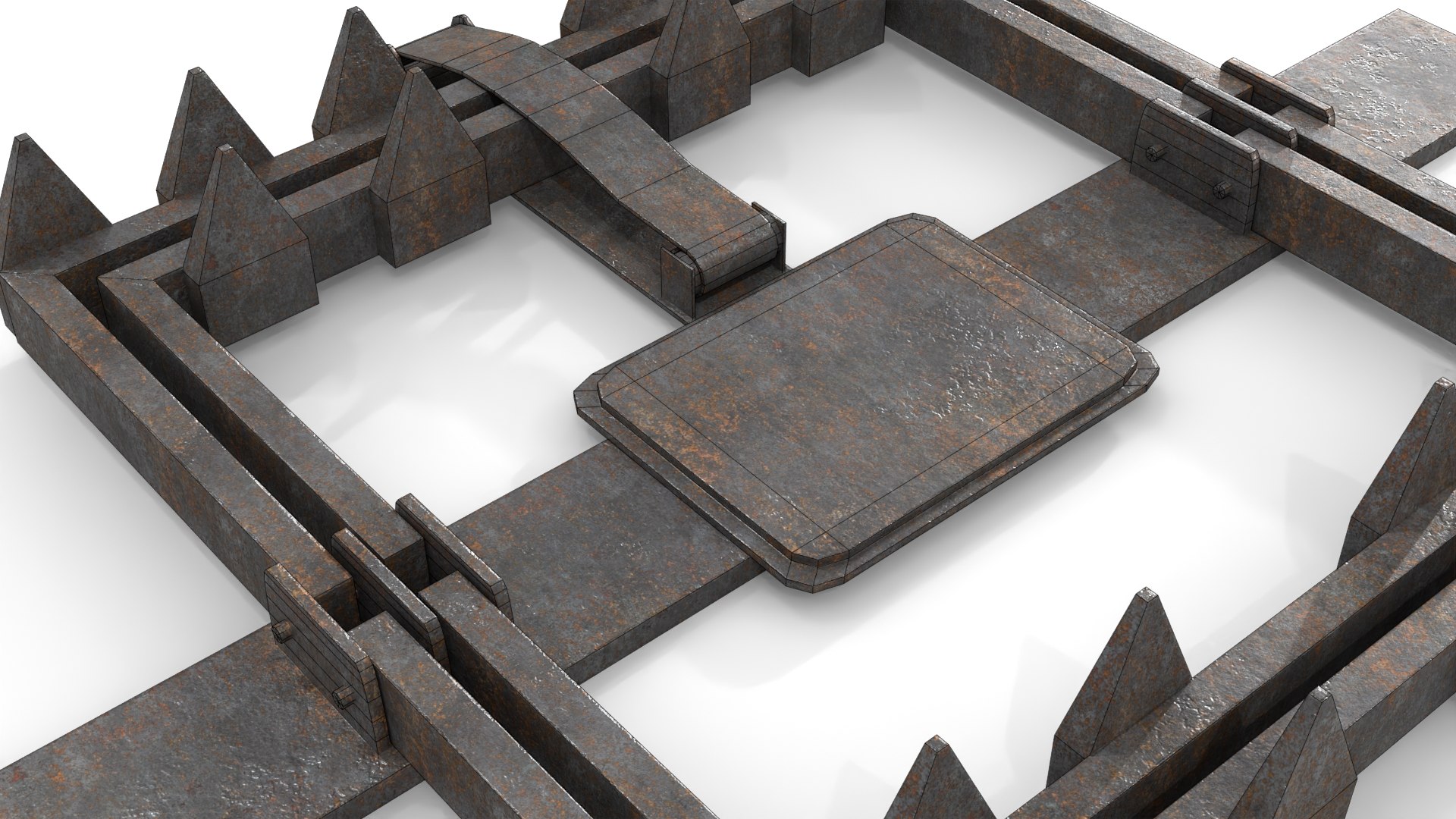 Rusty Metal Trap 3D model - TurboSquid 1734395