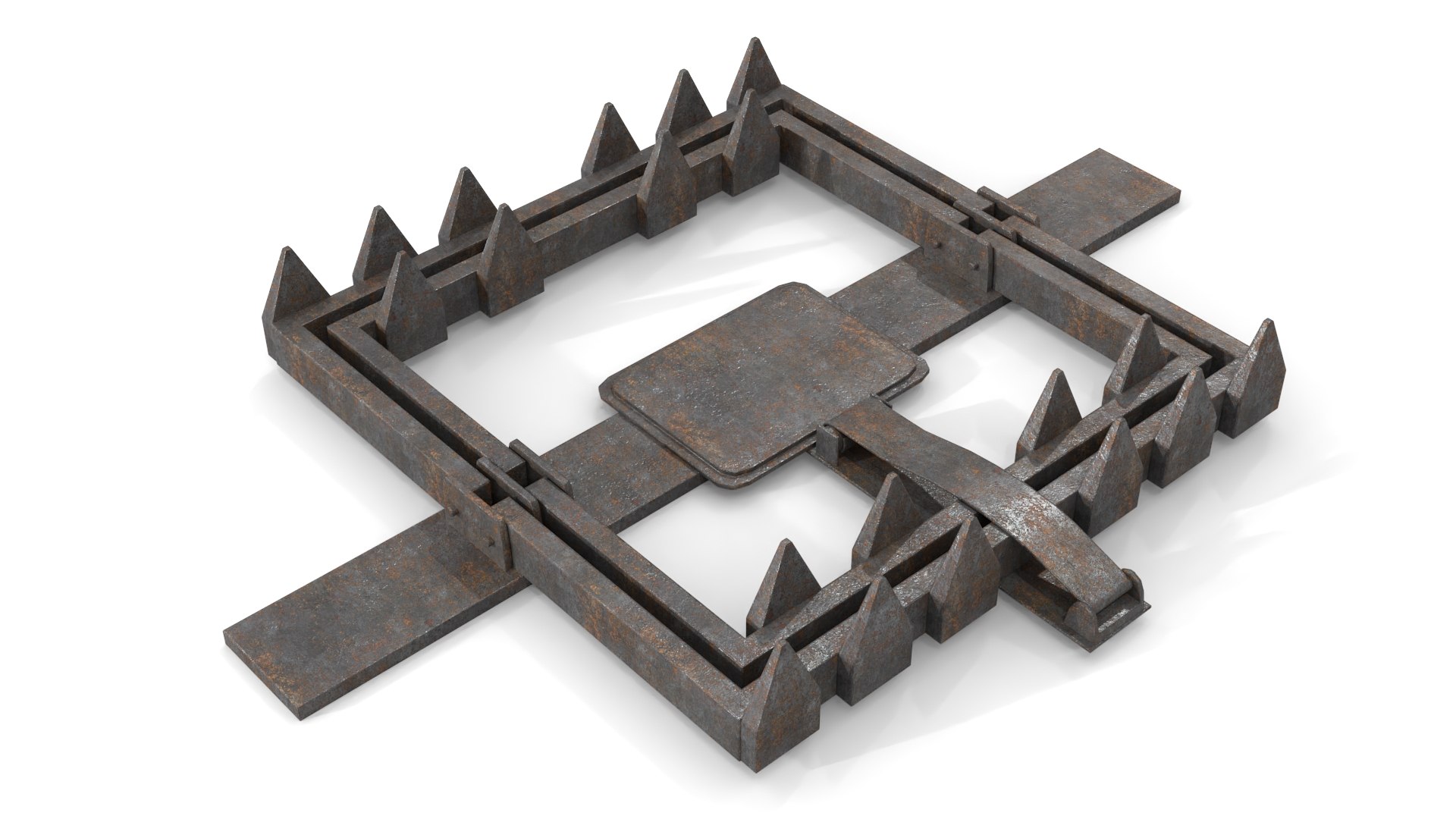 Rusty Metal Trap 3D Model - TurboSquid 1734395