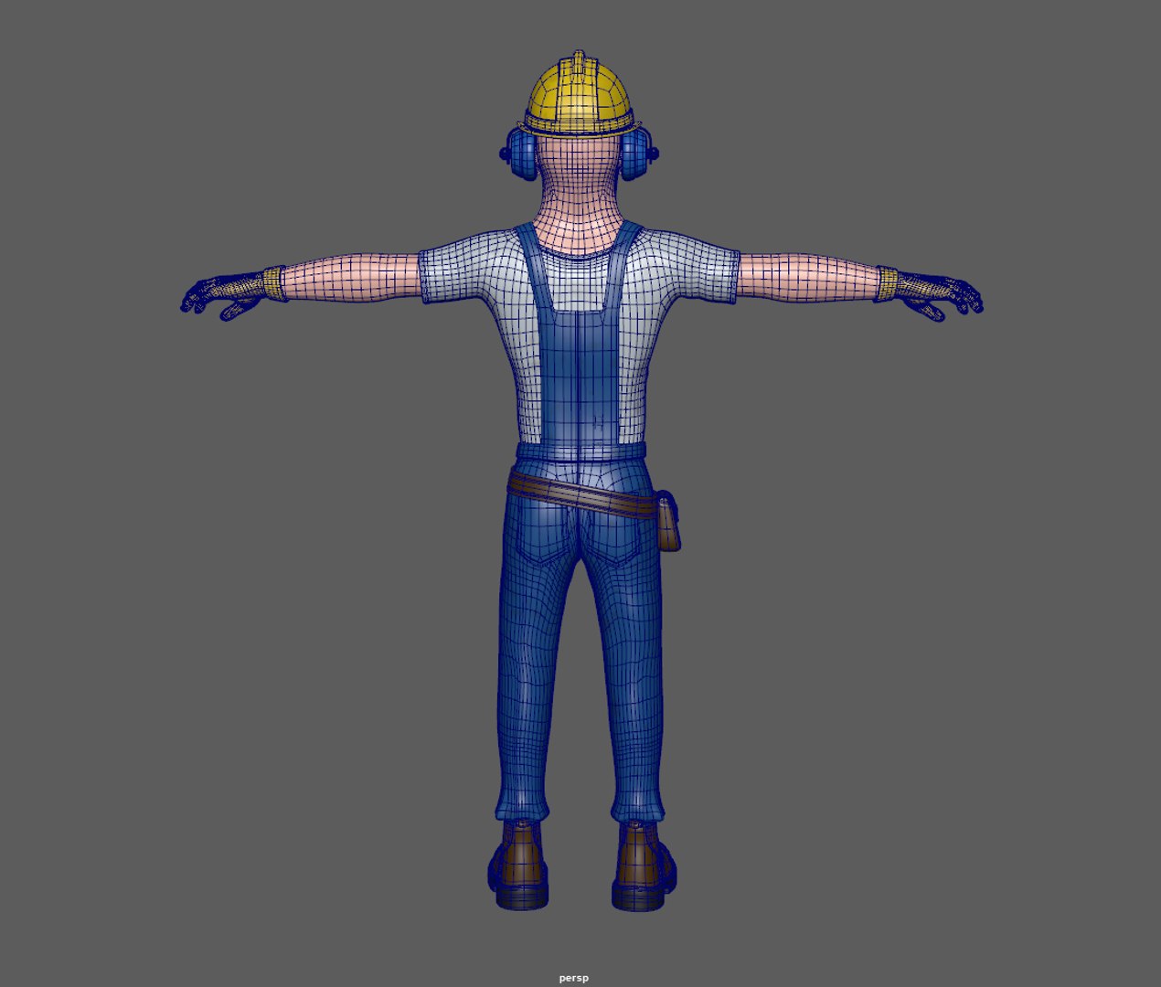 Cartoon worker 3D model - TurboSquid 1423093
