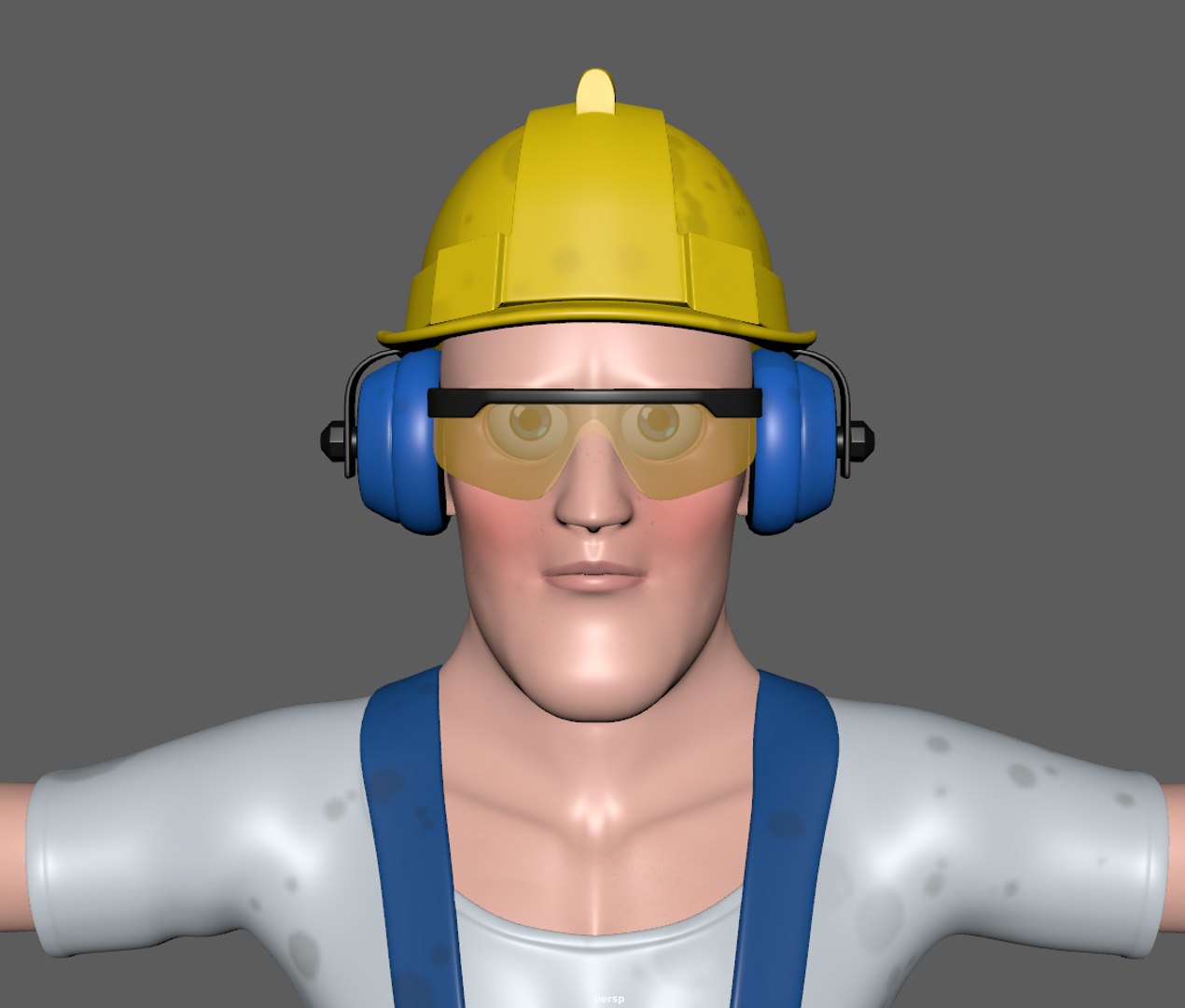 Cartoon Worker 3D Model - TurboSquid 1423093