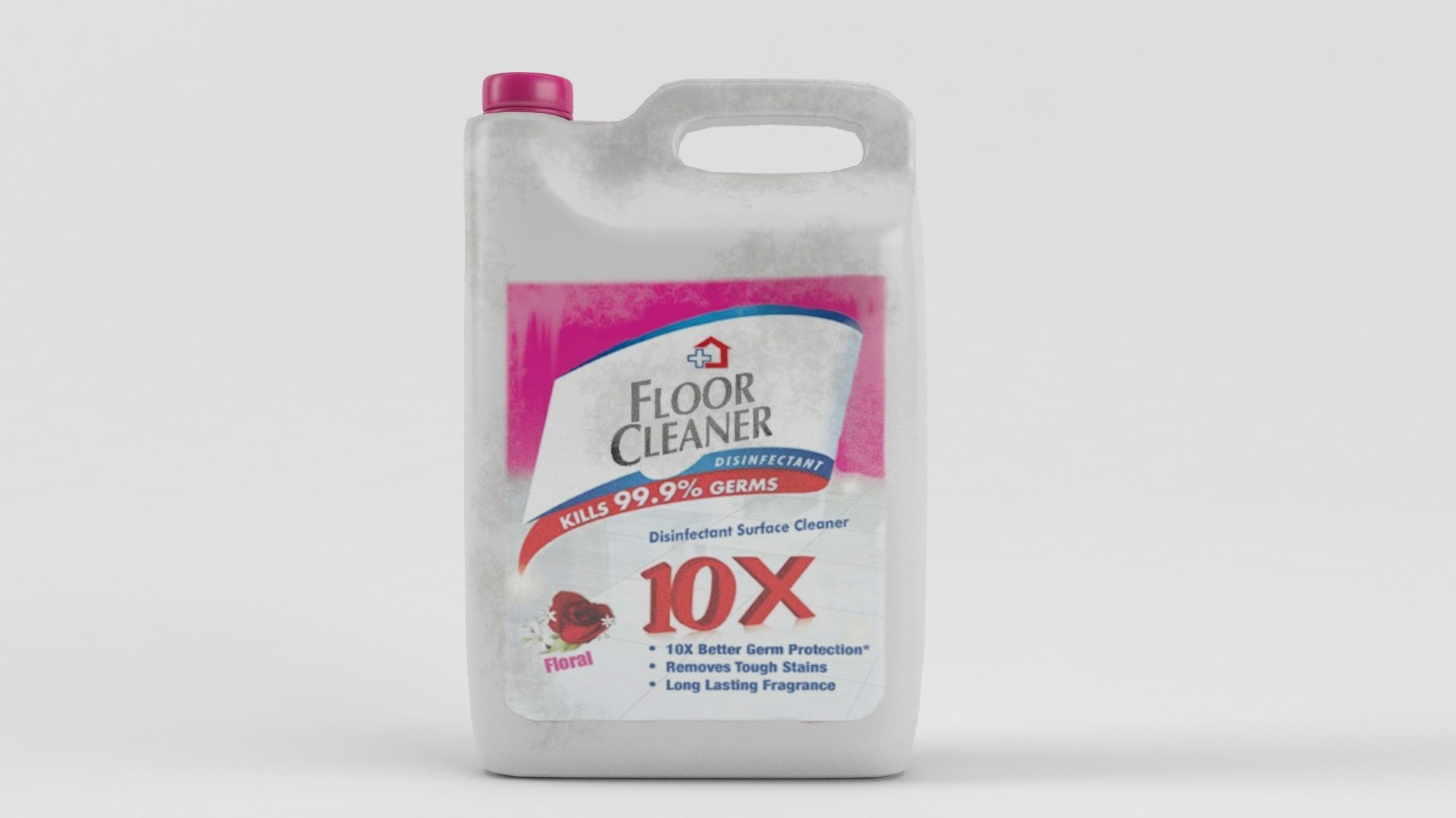 3d floor cleaner bottle
