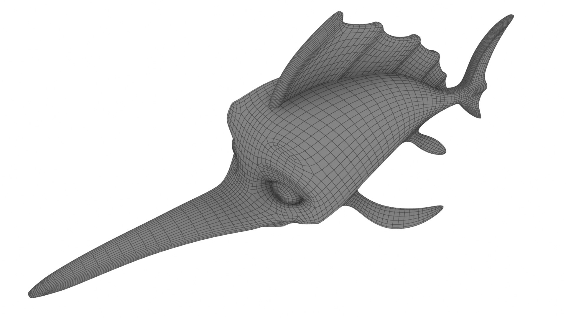 Cartoon SwordFish 3D Model - TurboSquid 2071472