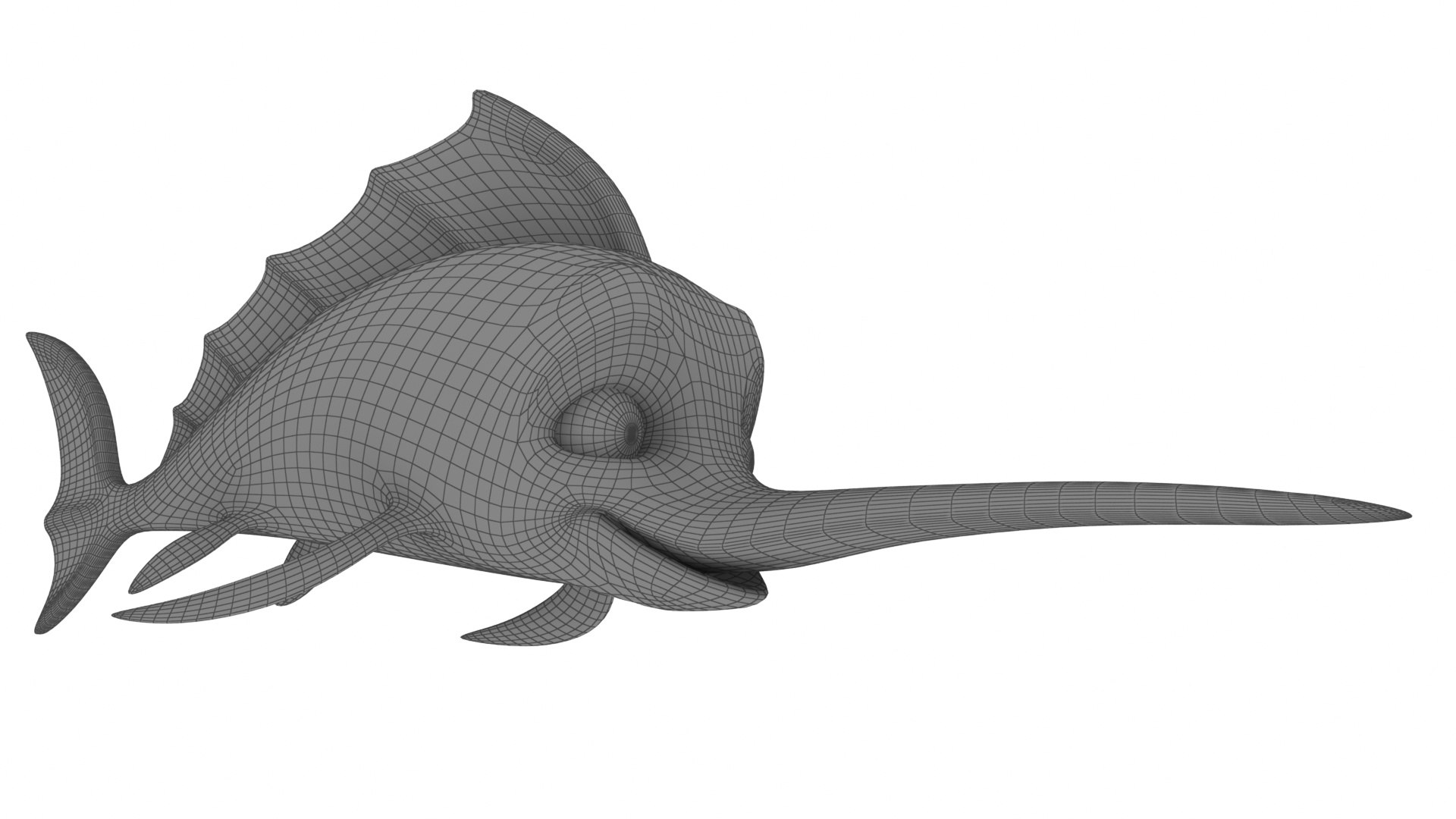 Cartoon SwordFish 3D Model - TurboSquid 2071472