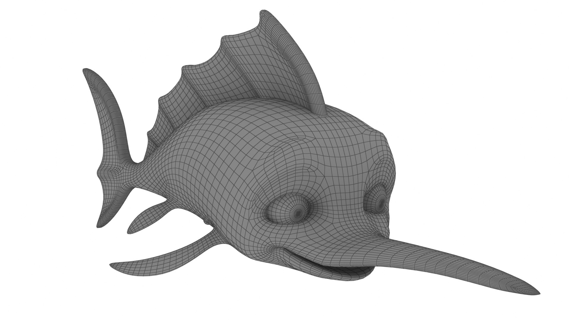 Cartoon SwordFish 3D Model - TurboSquid 2071472