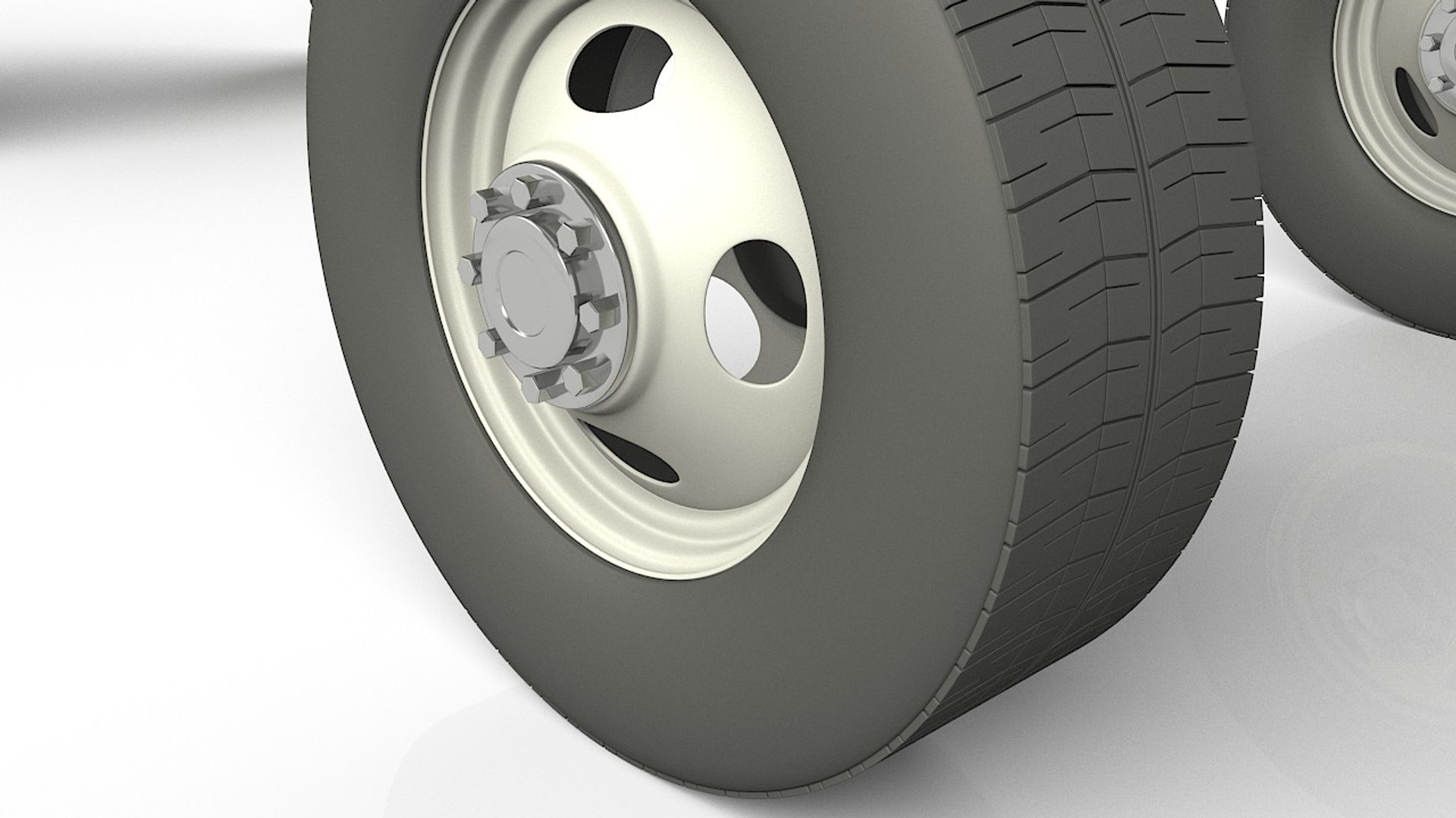 Free Truck Wheels 3D - TurboSquid 1273338