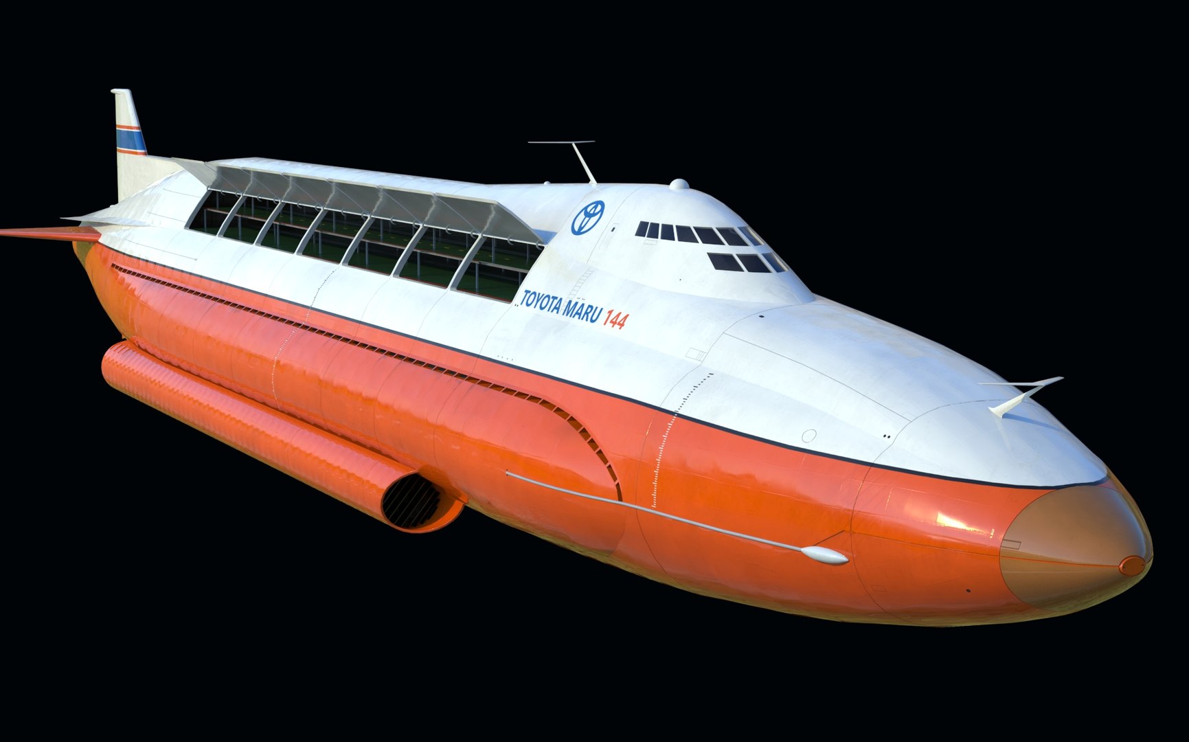 MHD Drive-Powered Cargo Submarine 3D Model - TurboSquid 2297523