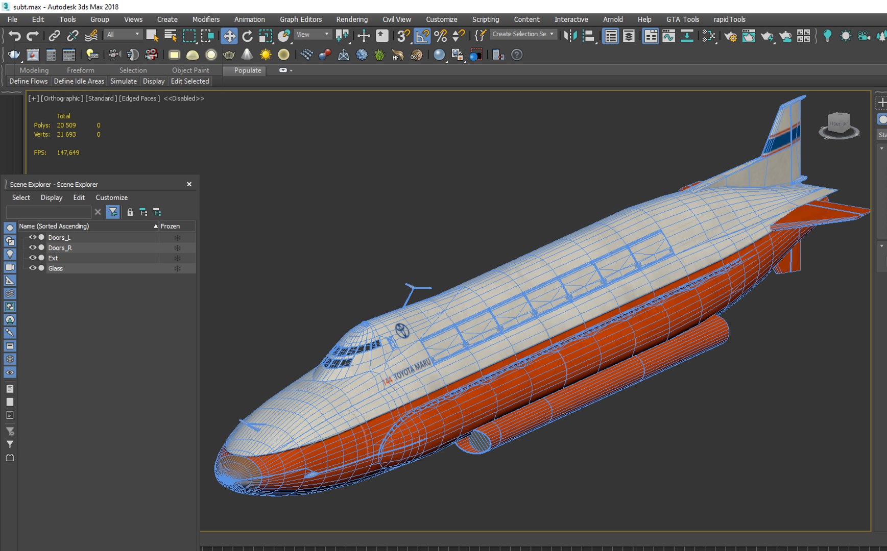 MHD Drive-Powered Cargo Submarine 3D Model - TurboSquid 2297523