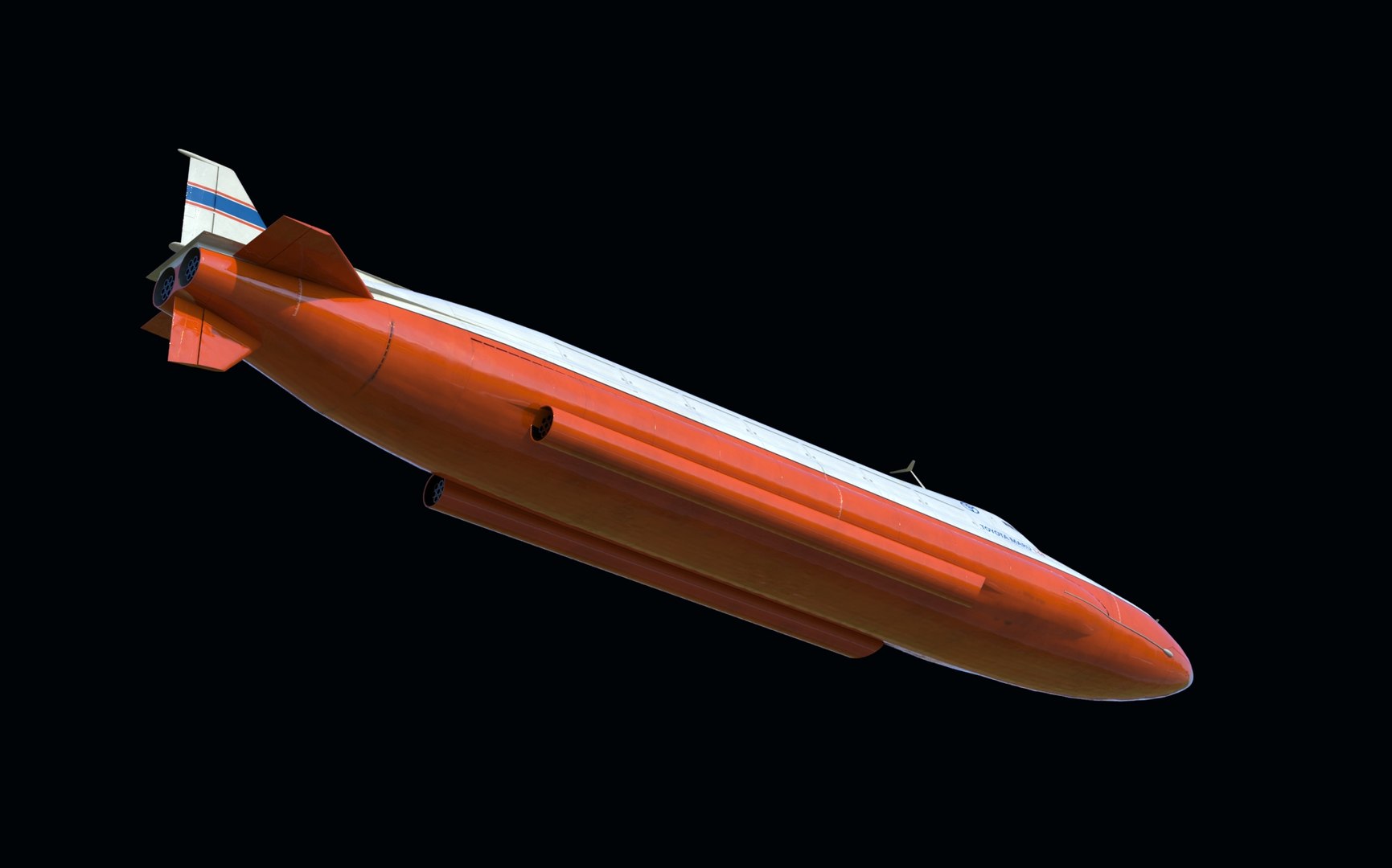 MHD Drive-Powered Cargo Submarine 3D Model - TurboSquid 2297523