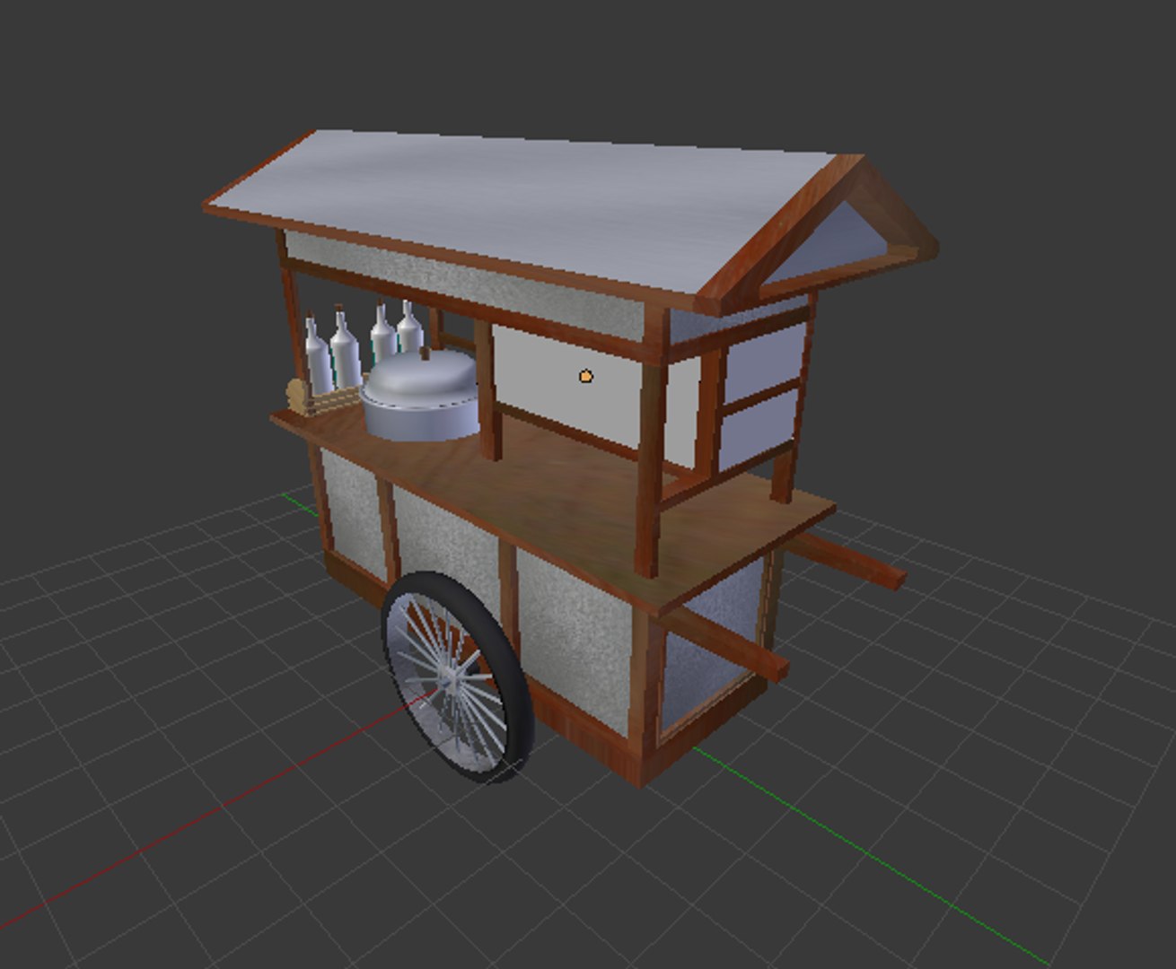 3d meatball cart model