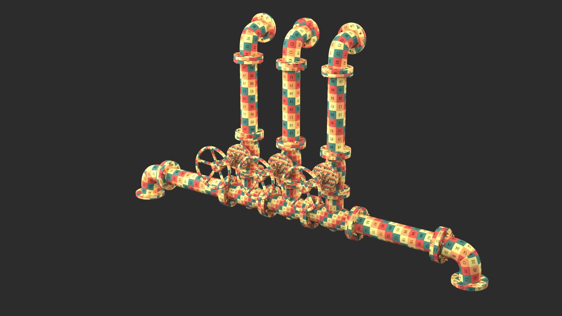 3D Industrial Pipes Model - TurboSquid 2014006