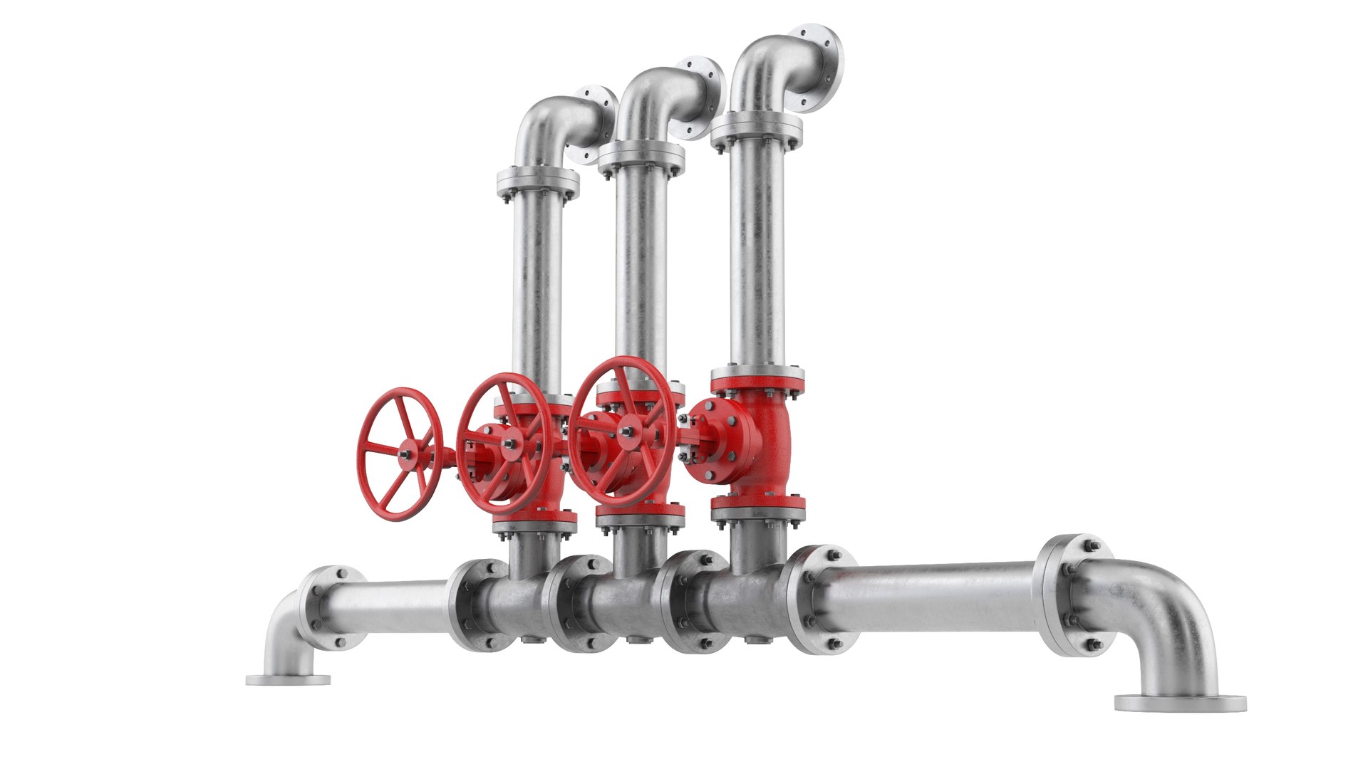3D Industrial Pipes Model - TurboSquid 2014006